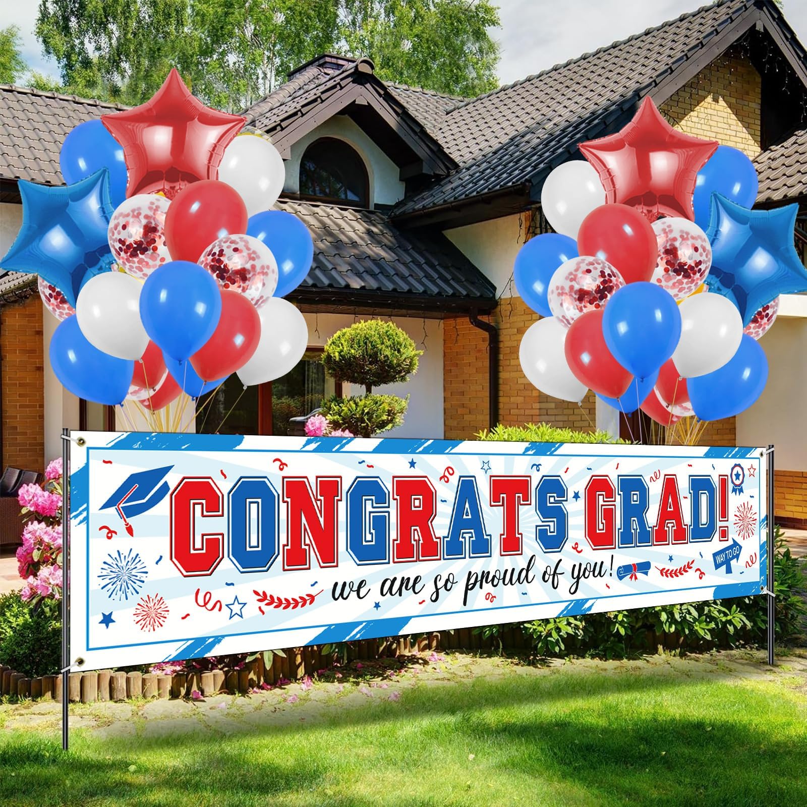 Amazon.com: 100 Pcs Glitter 2024 Cutouts Tags Decorations Double Side ...