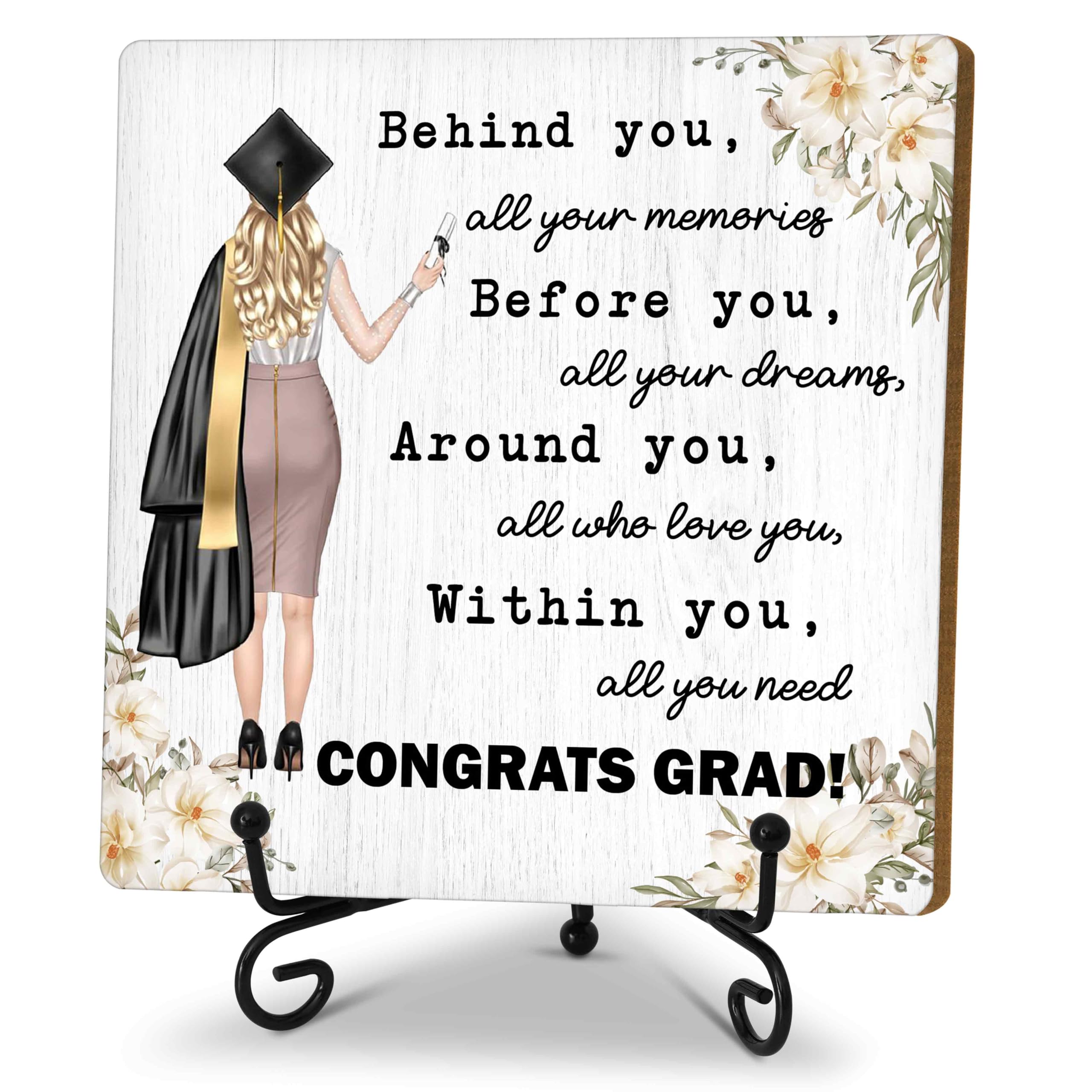 Amazon.com: 2024 Graduation Gifts for Women, 5" x 5" Inspirational ...