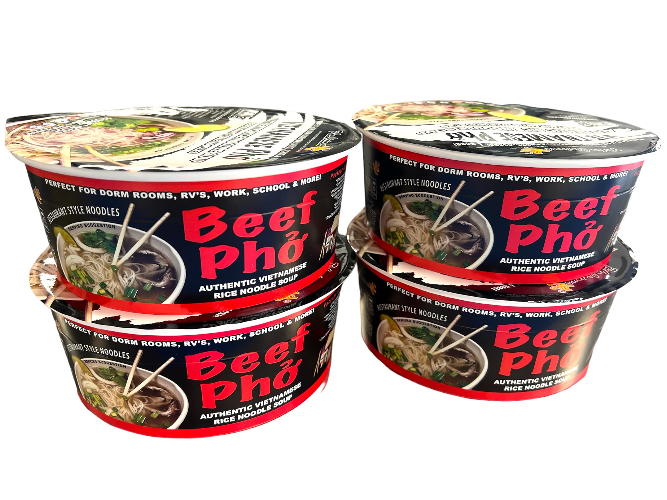 Amazon.com : Instant Beef Pho Pack of 4 / Authentic Vietnamese Soup ...