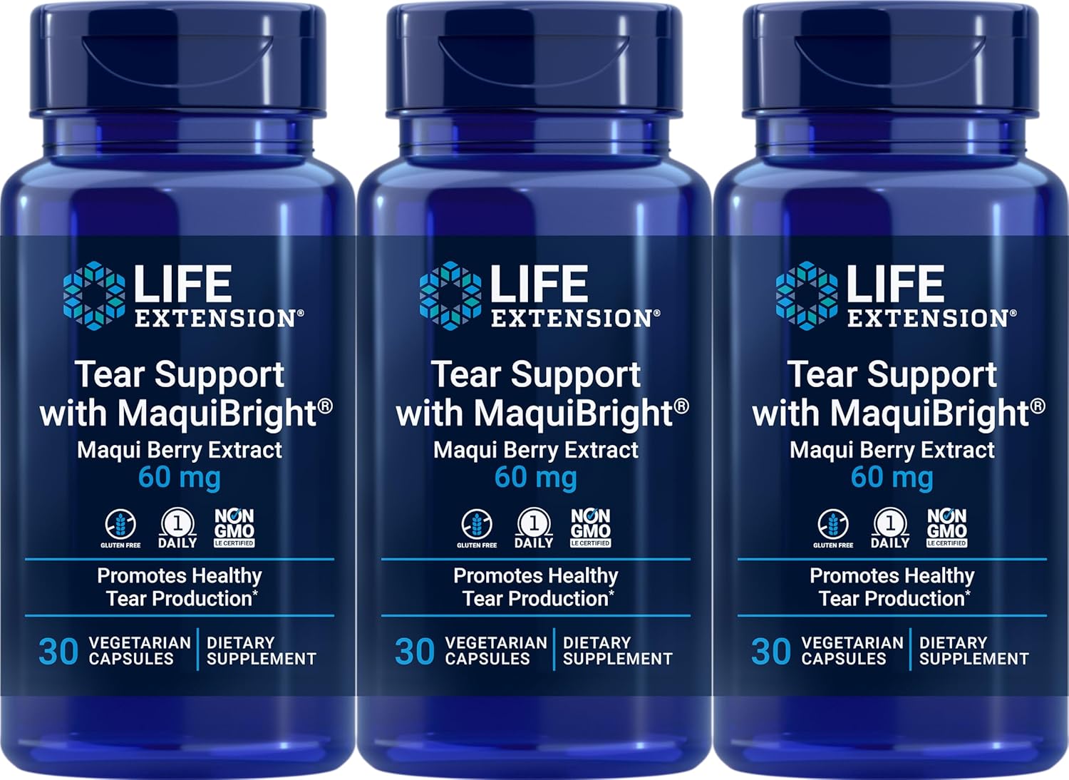 Amazon.com: Life Extension Tear Support with MaquiBright 60 mg, 30 ...