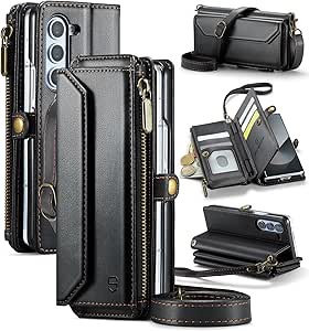 Amazon.com: Strapurs Crossbody Wallet Case Compatible with Samsung Galaxy Z Fold 6 with RFID ...