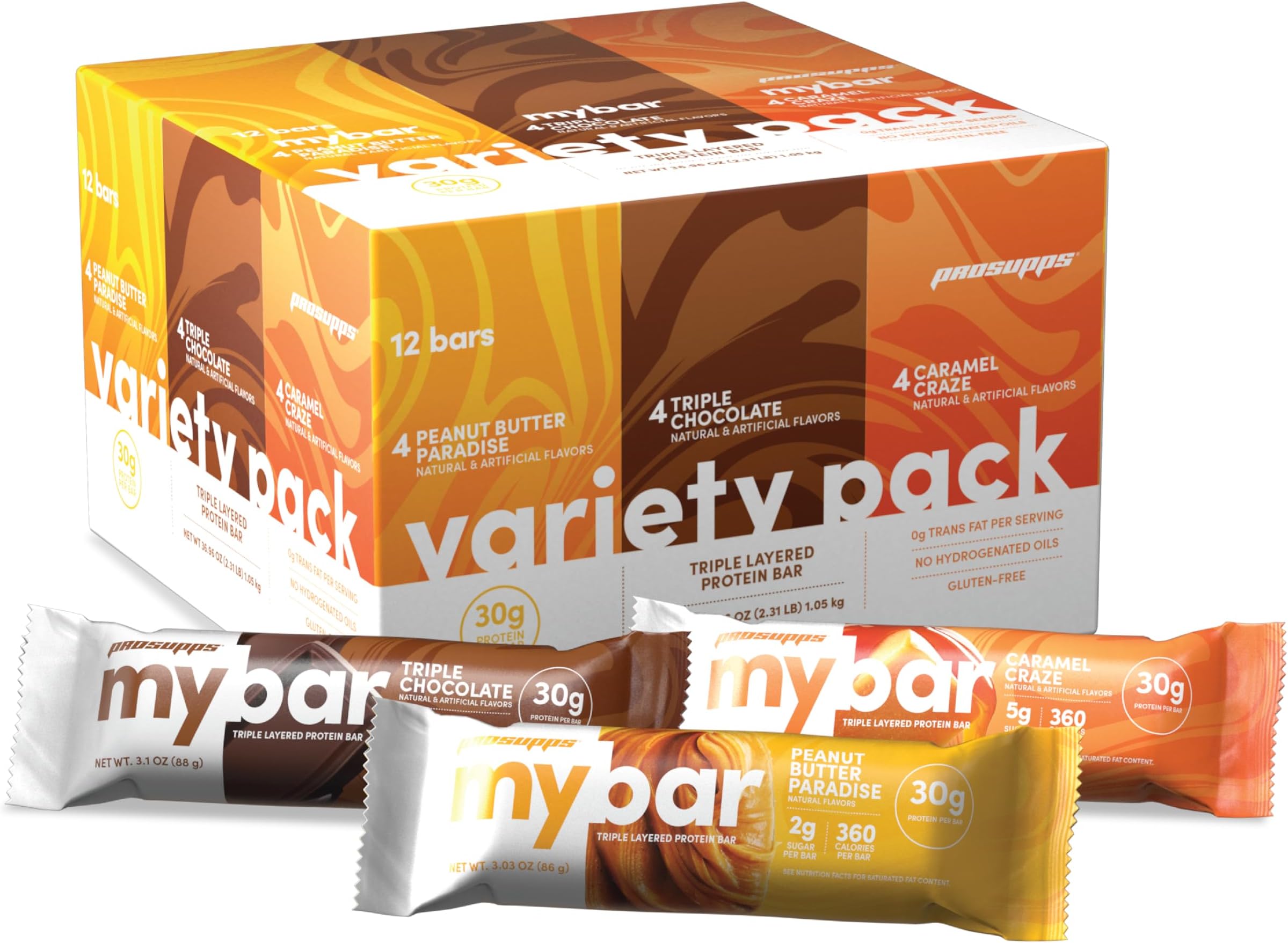 Amazon.com: ProSupps MYBAR High Protein Bar, Gluten Free, 30g of ...