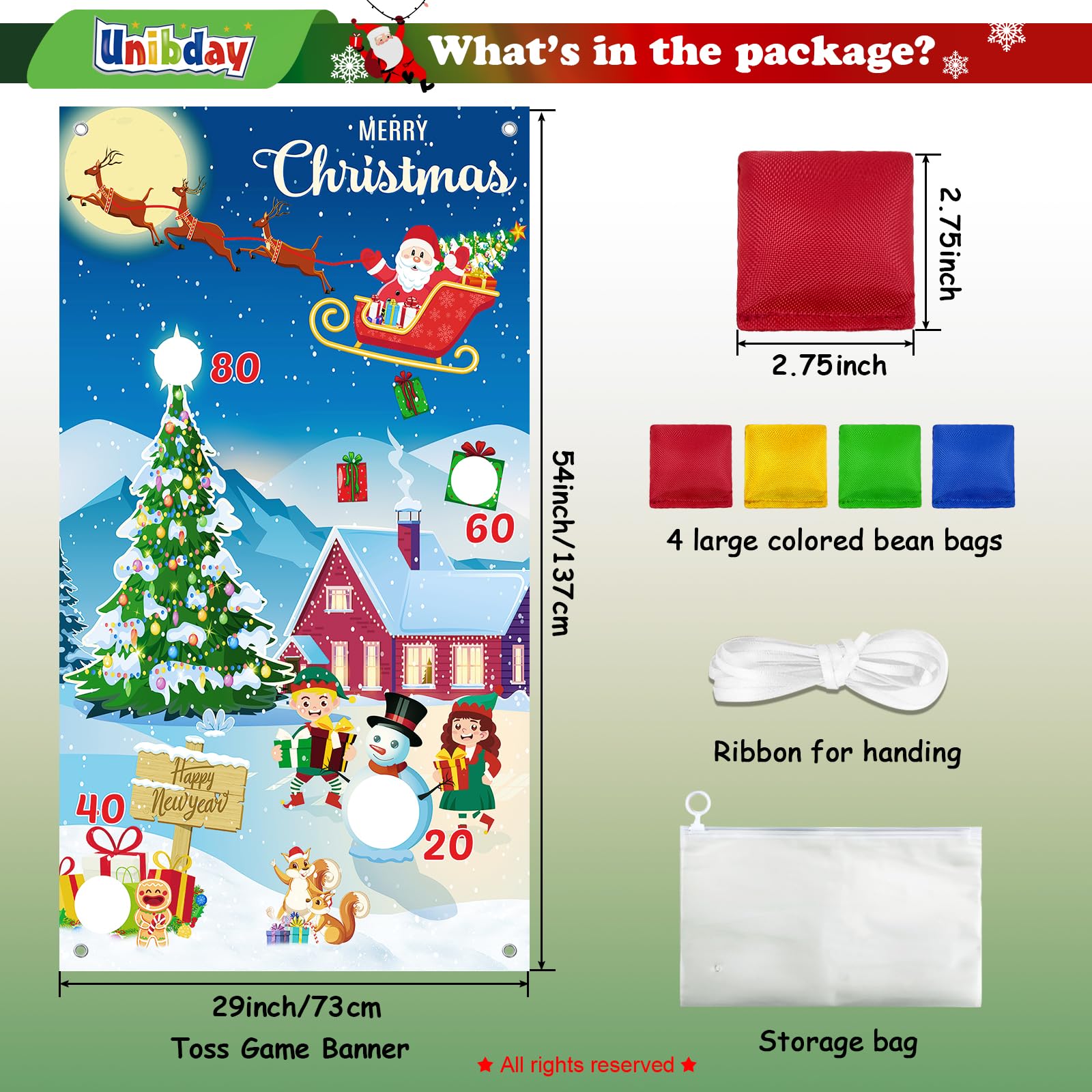 Snapklik.com : Christmas Game,Christmas Tree Toss Game Banner