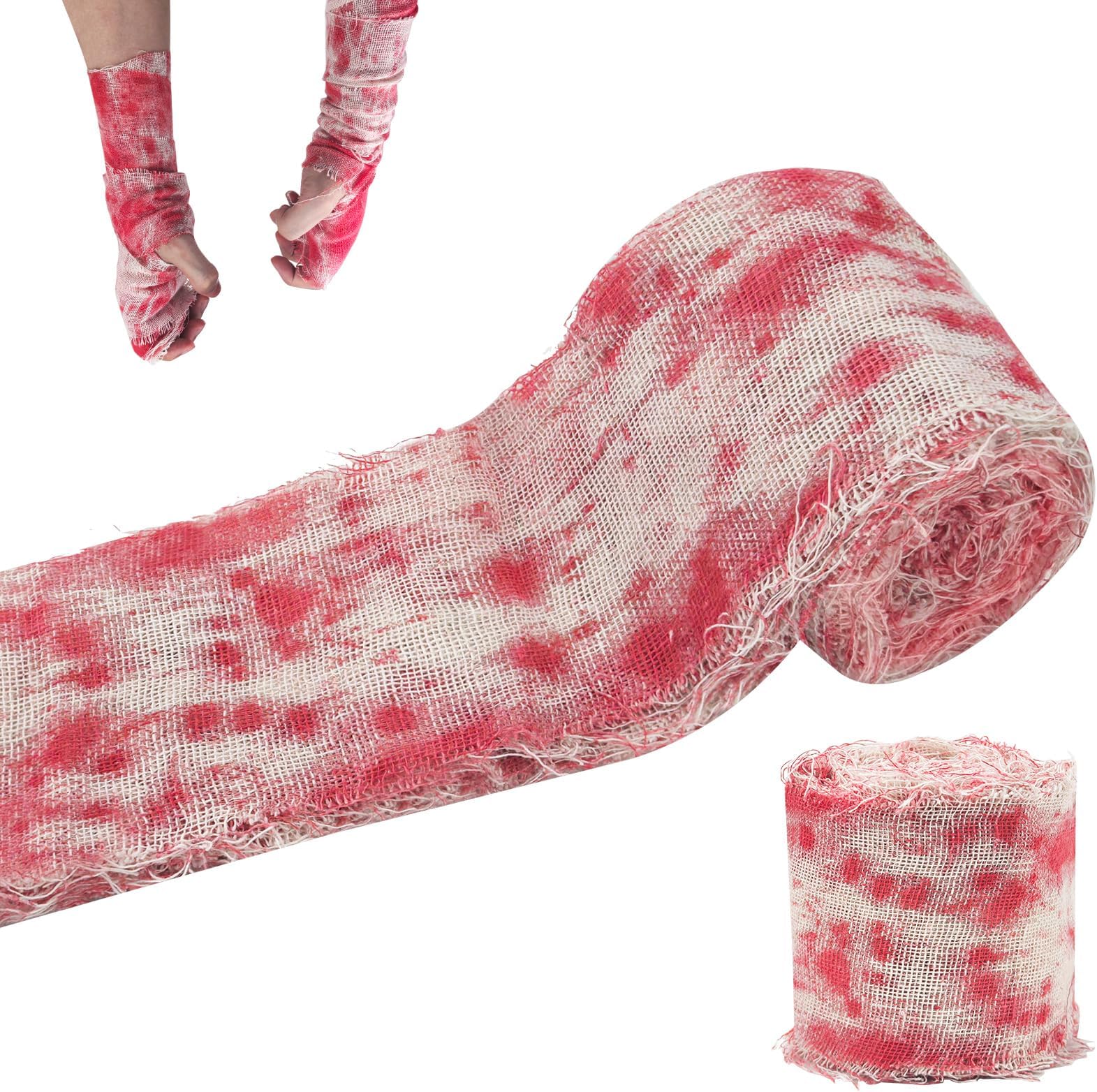 GIONAR 25M Halloween Creepy Blood Cloth,Scary Creepy Cloth with Bloody ...