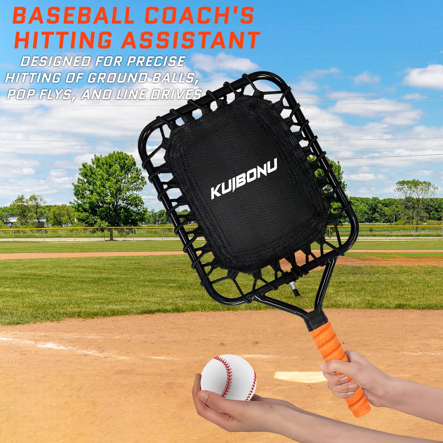 Baseball Racket for Fly Balls, 19-Ounce Fungo Racket Bat, Scientific ...