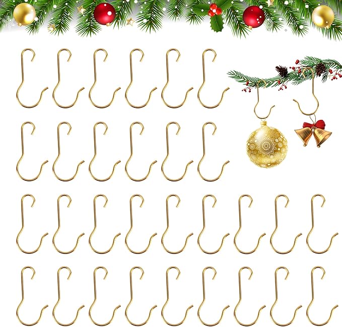 Amazon.com: Ornament Hooks 100 Pcs Christmas Ornament Hooks for ...