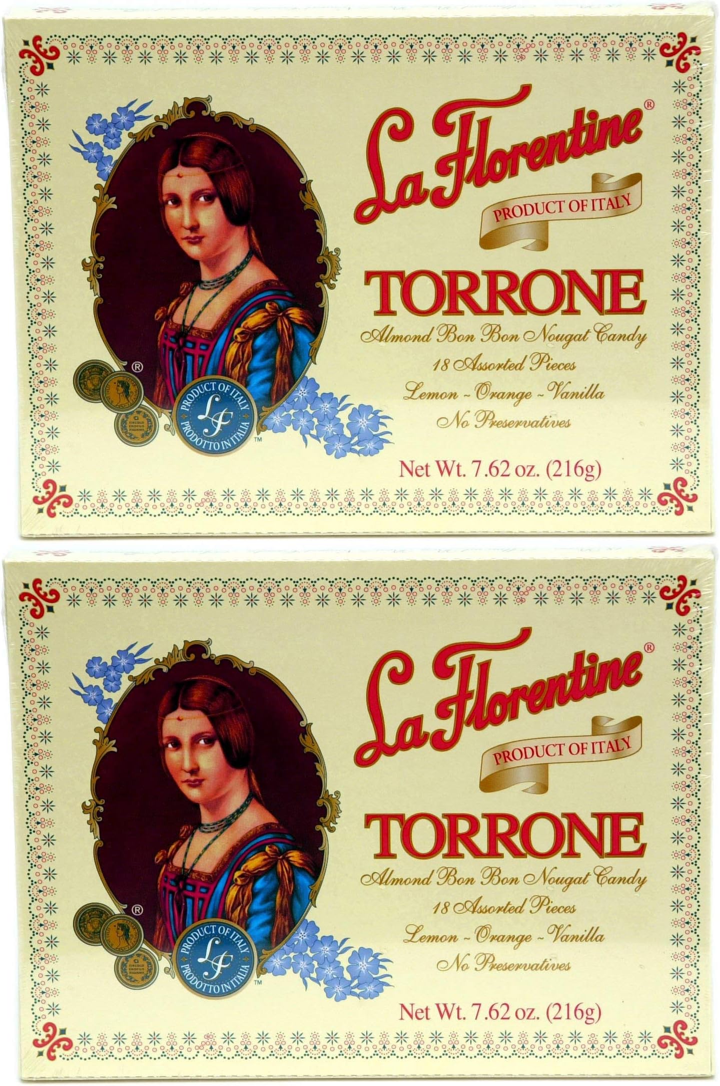 Amazon.com : La Florentine Torrone 18 pc Assortment Box, Pack of 2 ...