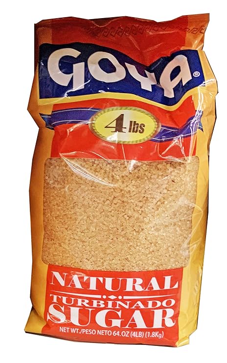 Amazon.com : Goya Natural Turbinado Sugar, 4lb (1 bag) : Grocery ...