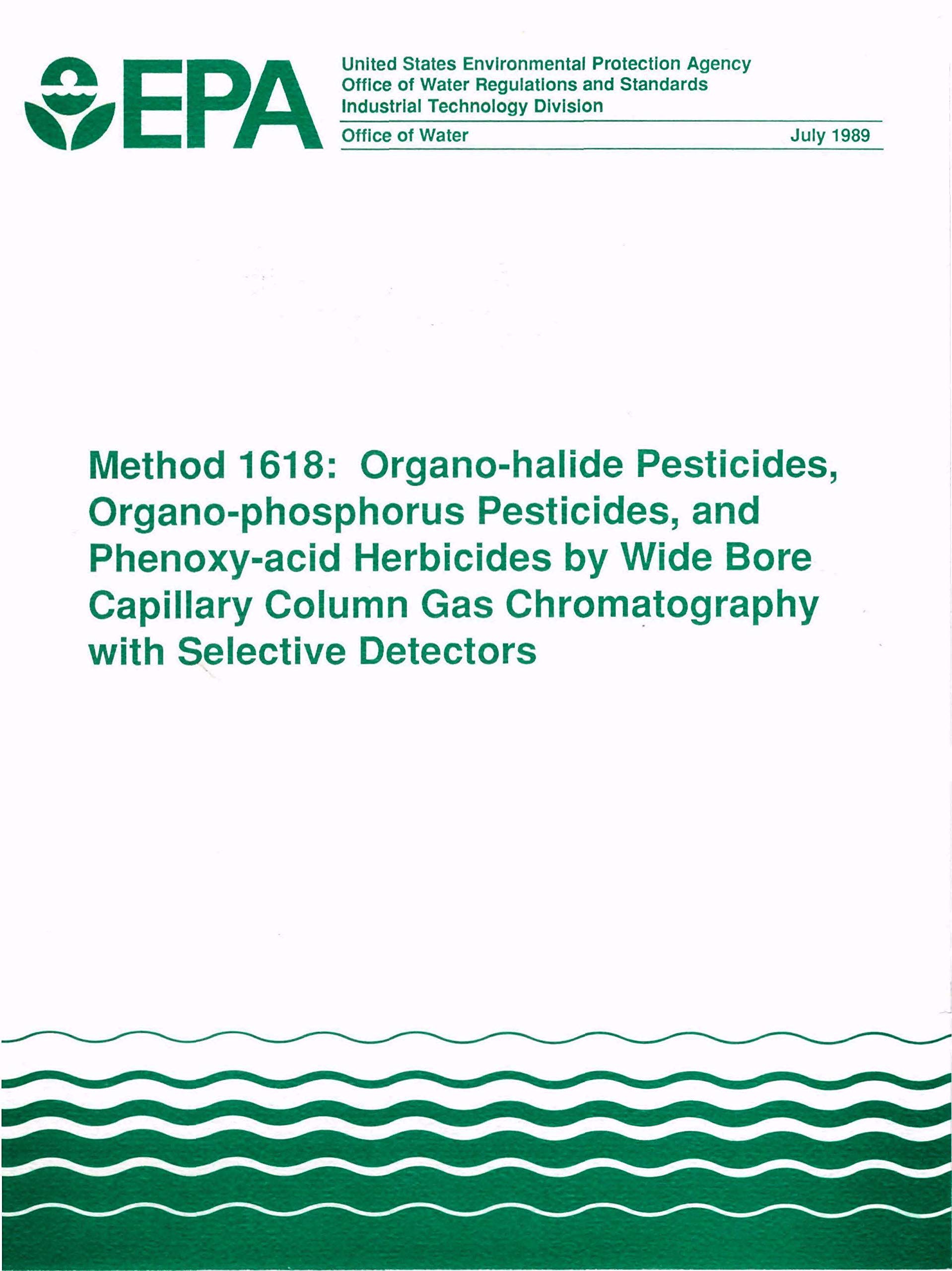 Buy Method 1618: Organo-halide Pesticides Organo-phosphorus Pesticides ...