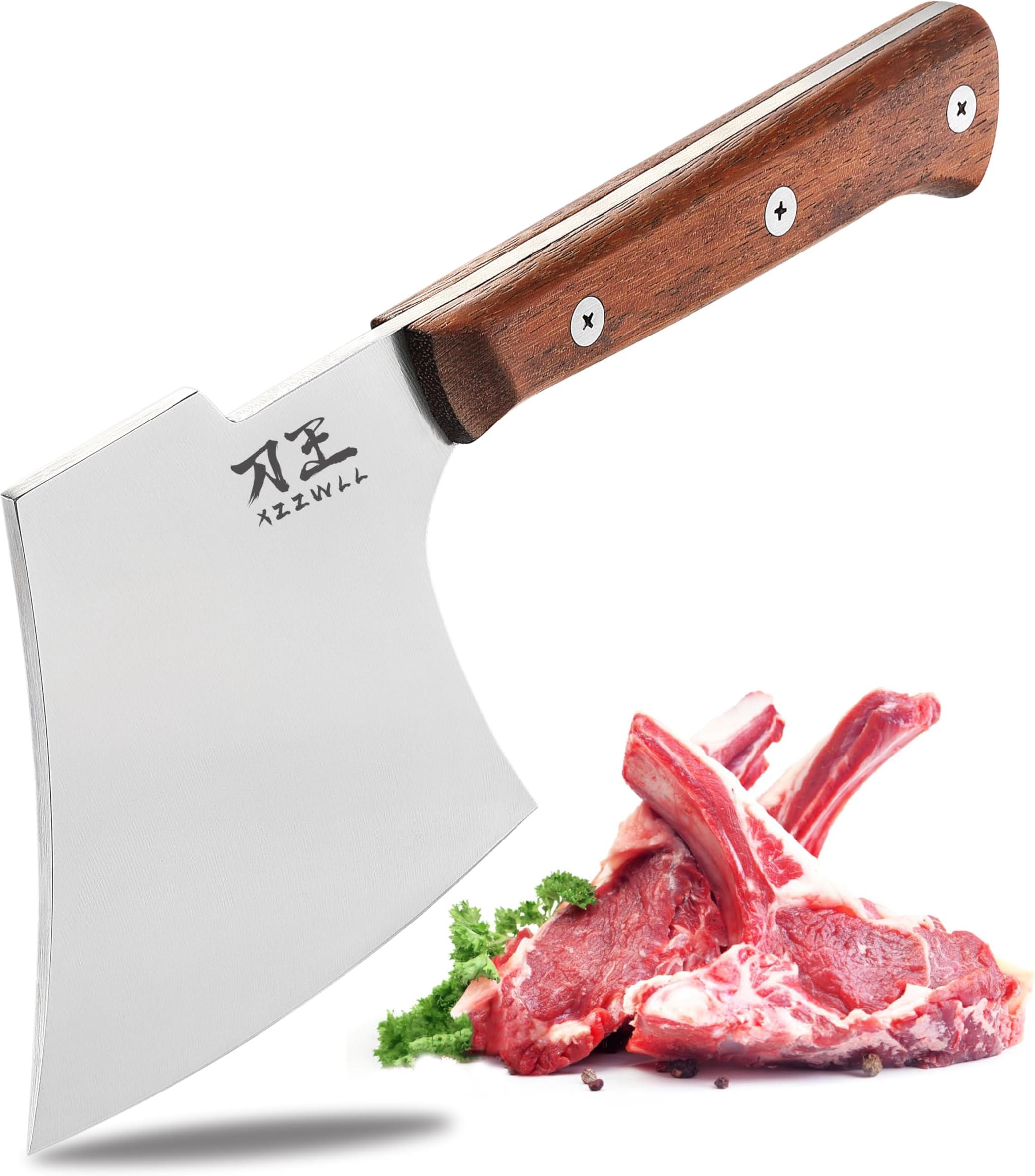 Amazon.com: Juvale Meat Cleaver Bone Chopper for Chef, Meat Cutting ...