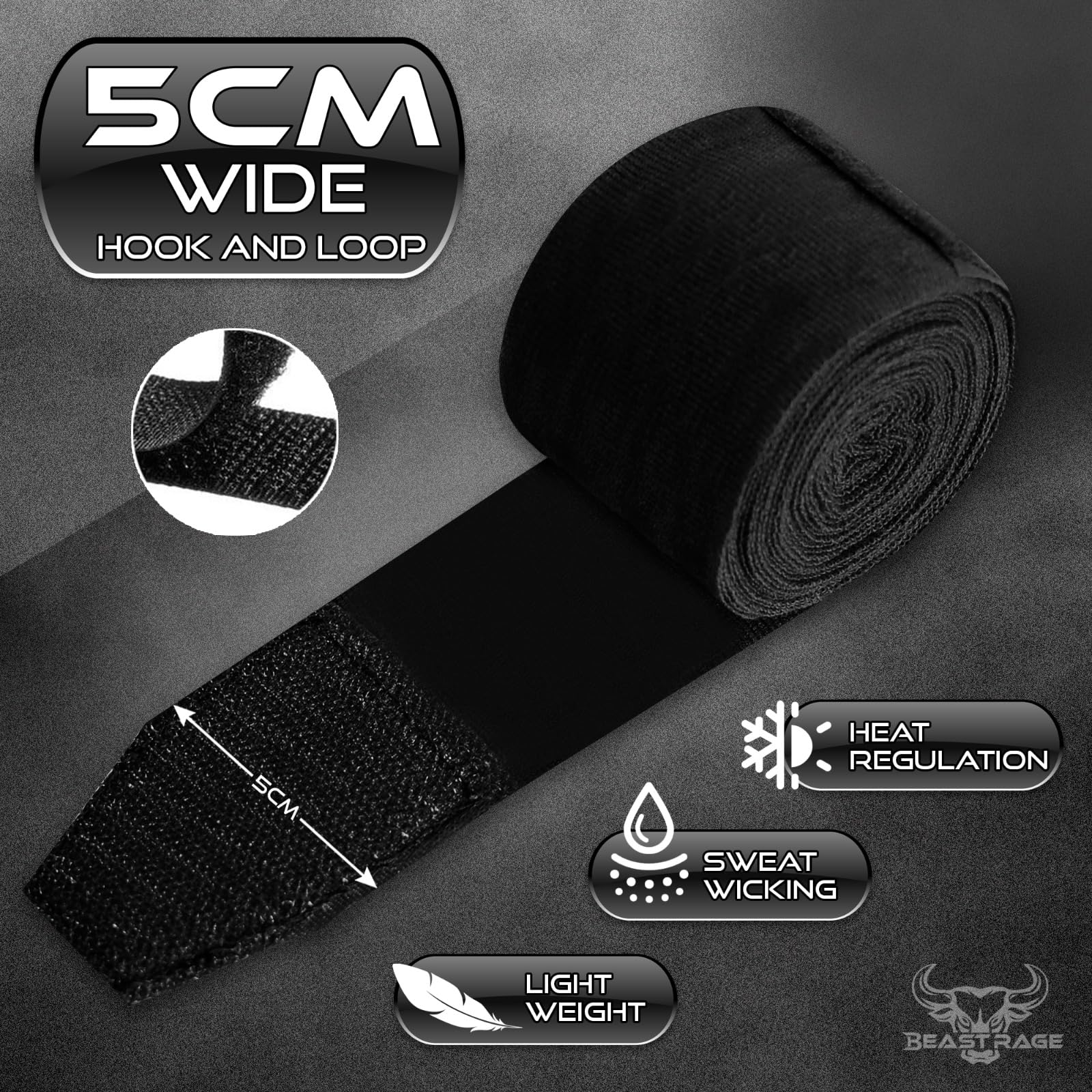Snapklik.com : BEAST RAGE Boxing Hand Wraps 4.5 Meter Martial Arts ...
