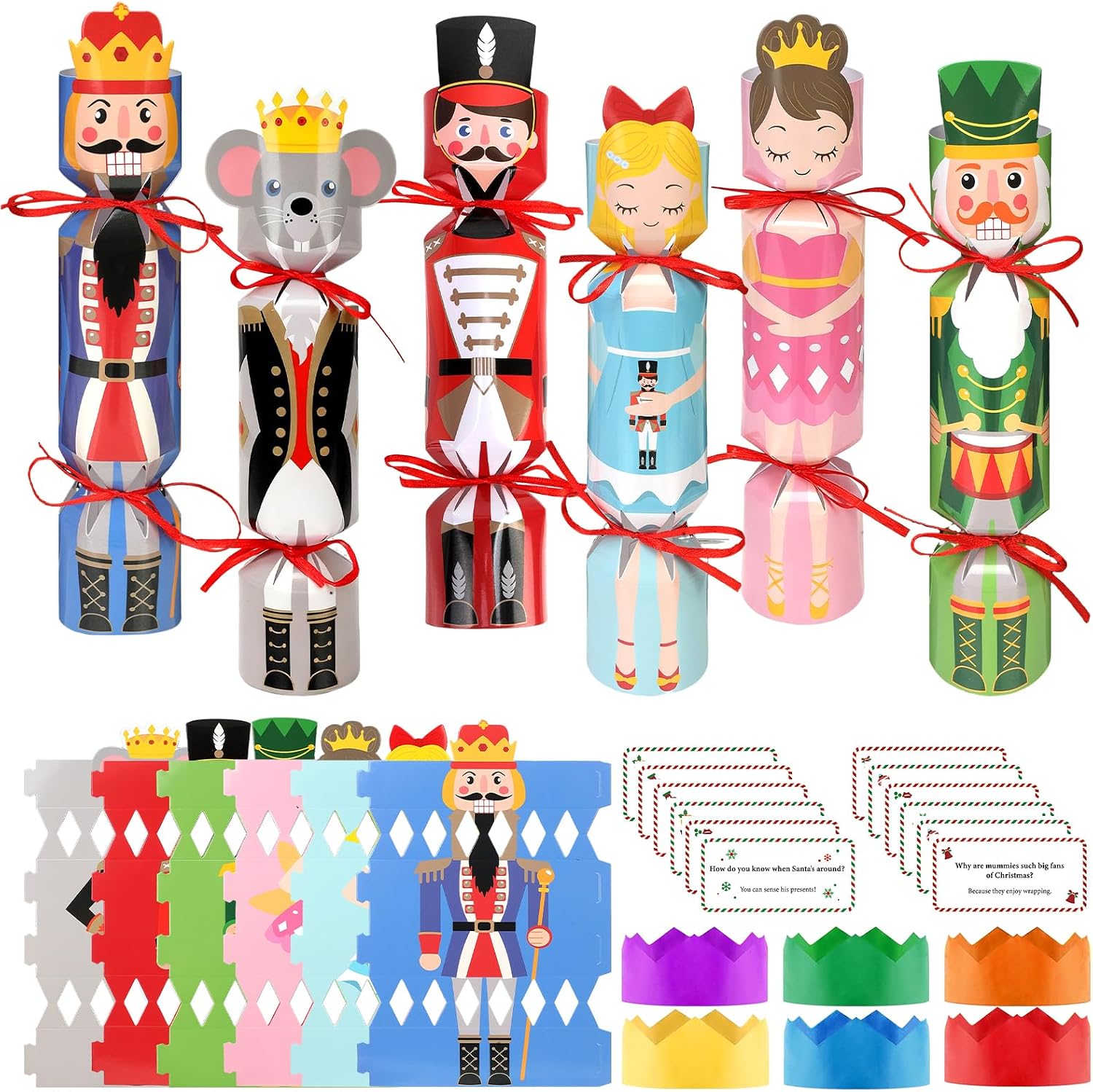 Amazon.com: DPKOW 12 Pack Nutcracker Christmas Crackers Gifts Boxes ...