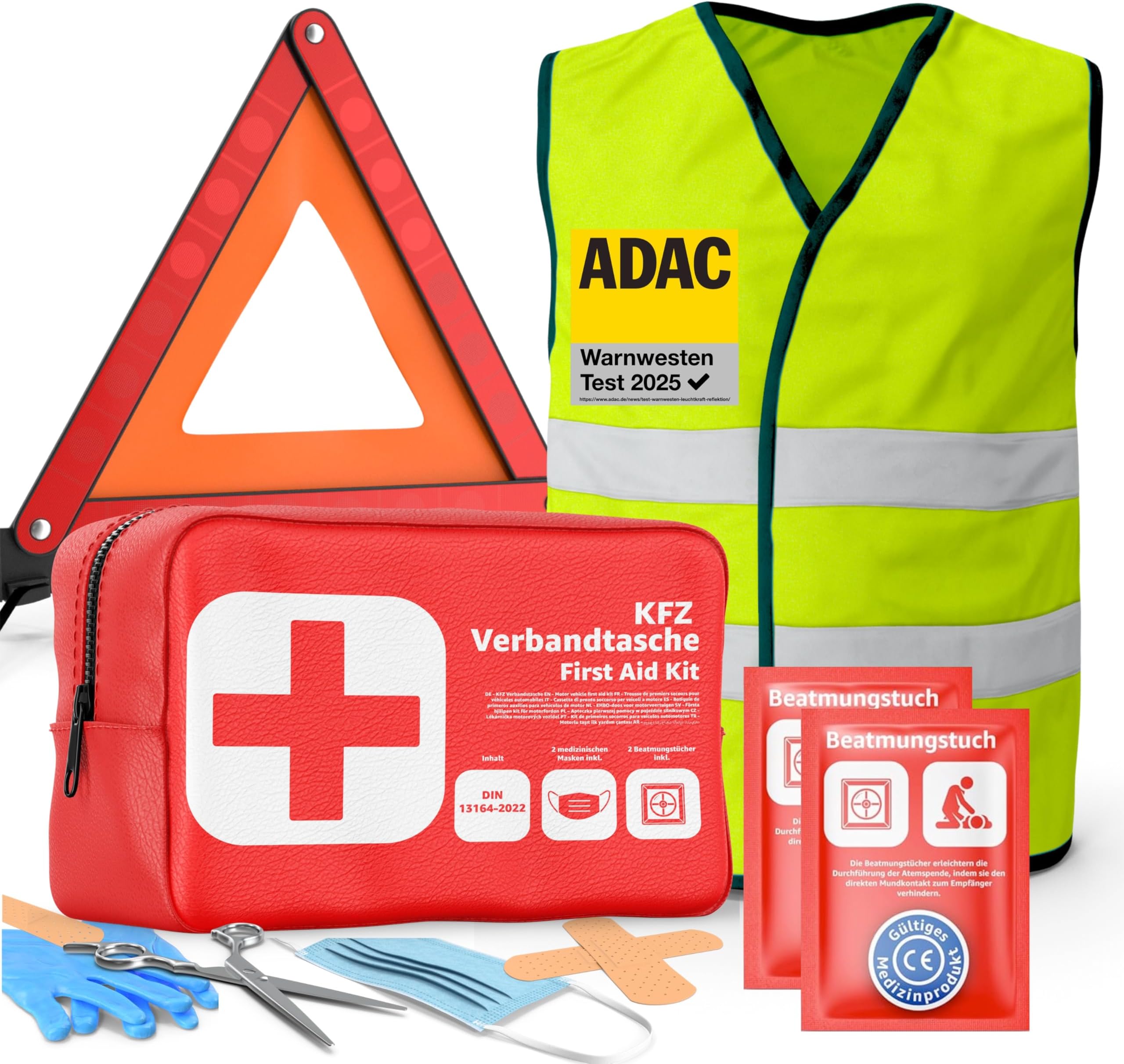 Tuningmods® 237896 3in1 KFZ Verbandskasten Kombitasche - Trio mit ...