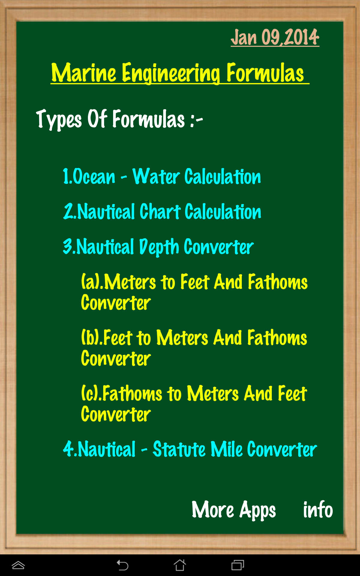 Marine Engineering Formulas - App on Amazon Appstore