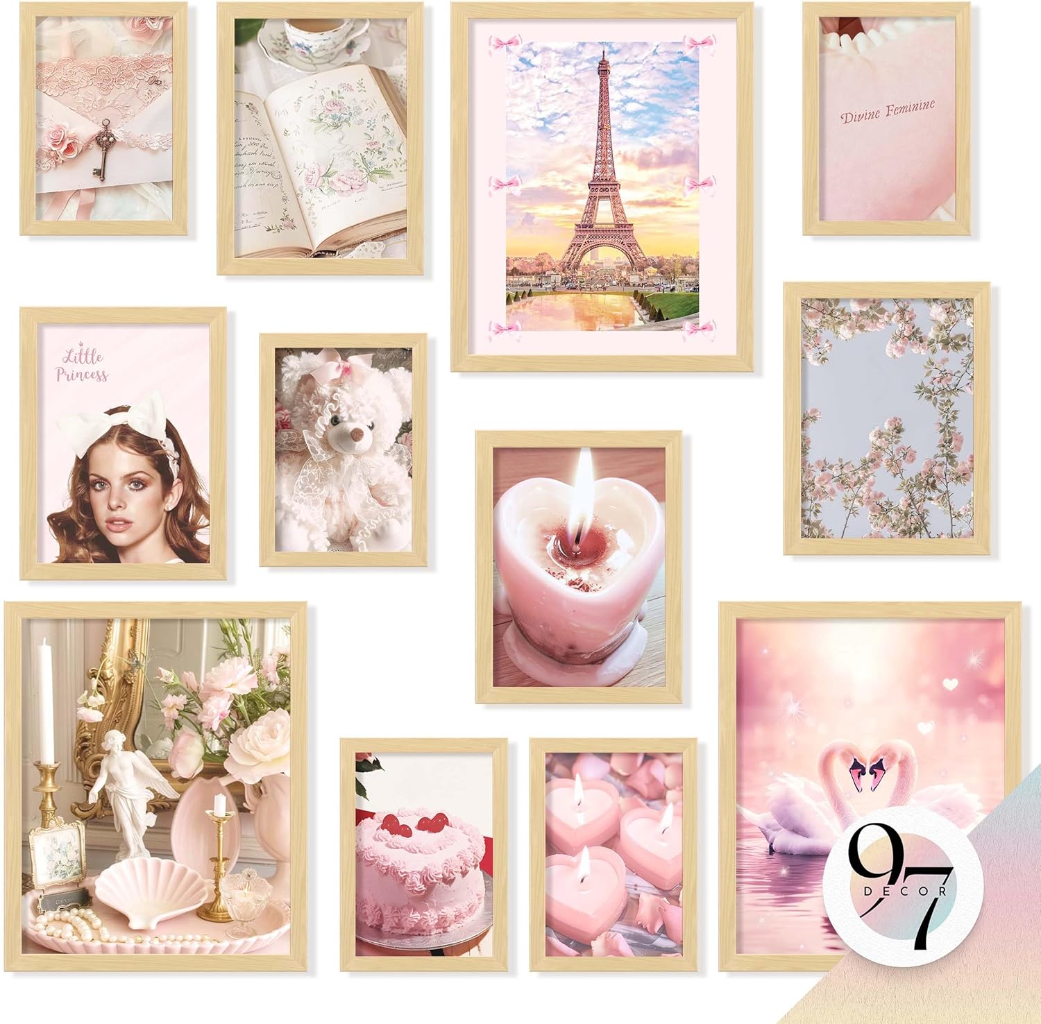 Amazon.com: 97 Decor Pink Coquette Room Decor Aesthetic - Vintage ...
