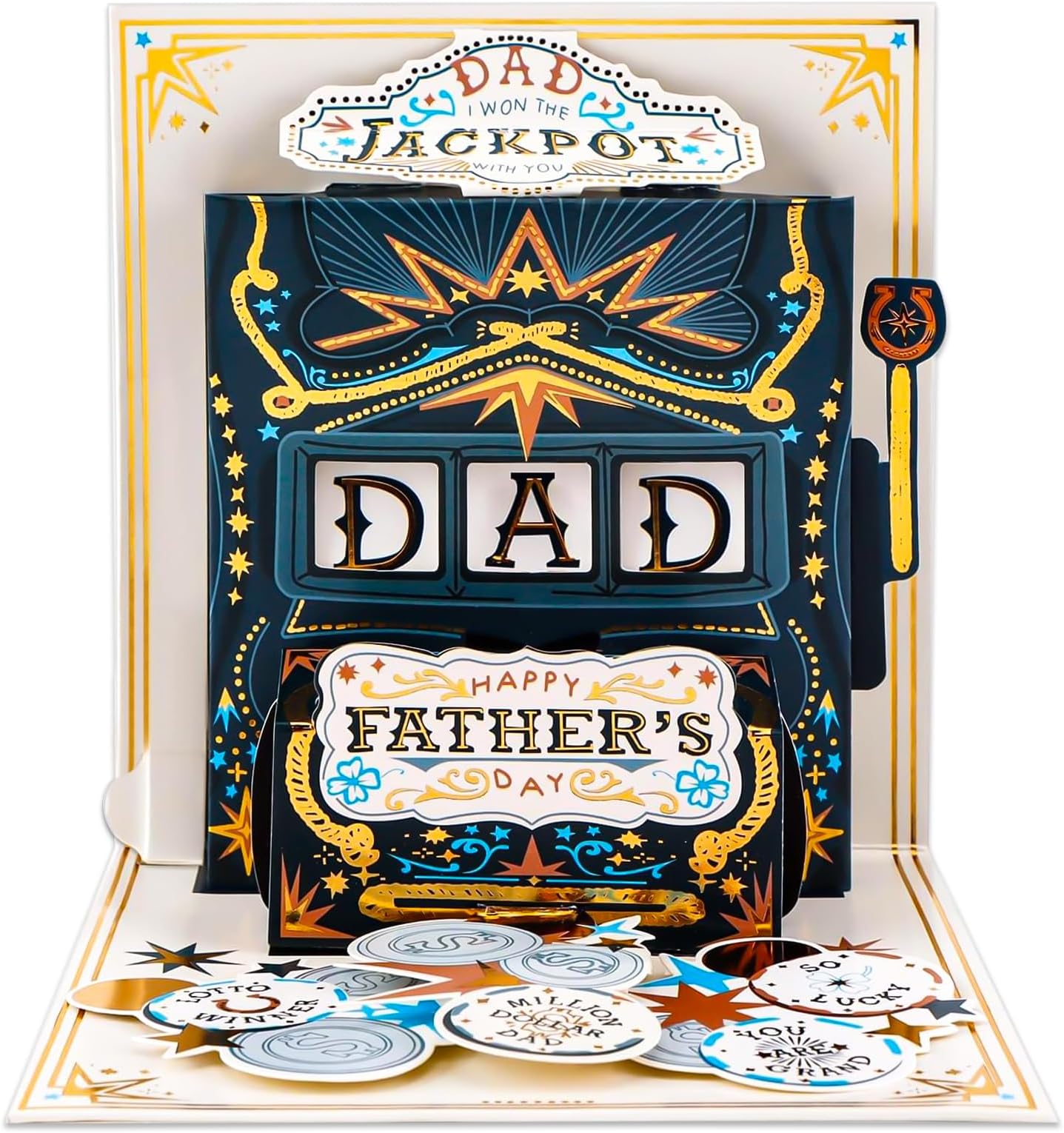 Amazon.com : BIZIBAFF Fathers Day Pop Up Card - Father's Day Card from ...