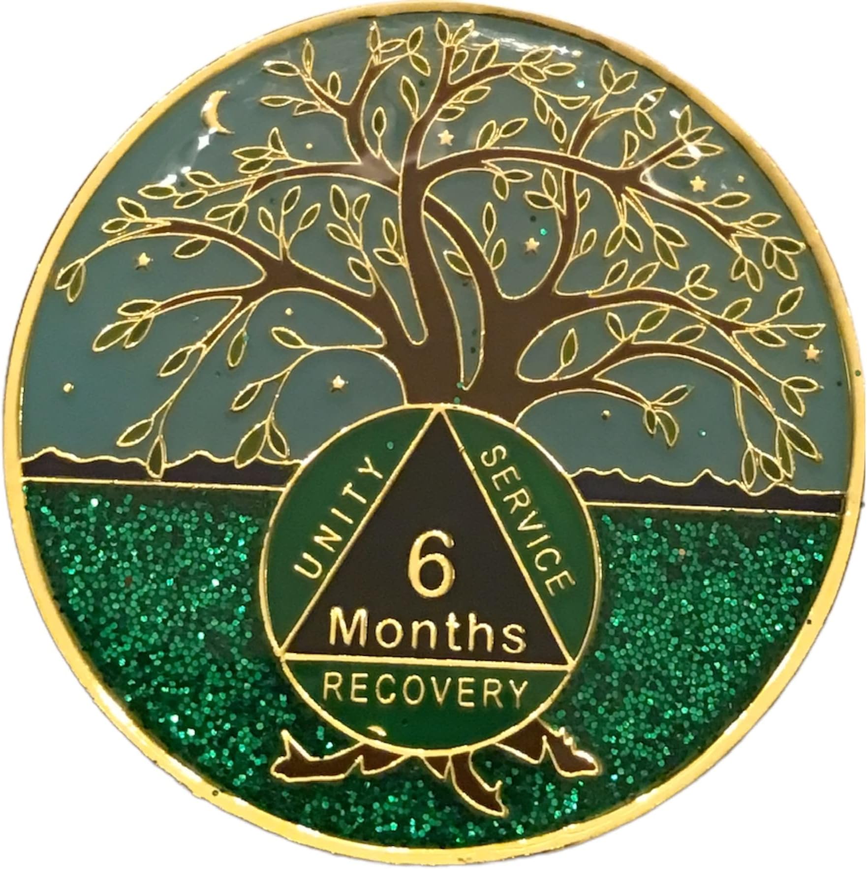 Amazon.com : 6 Month AA Tree of Life Medallion, Coin, Chip, Token ...