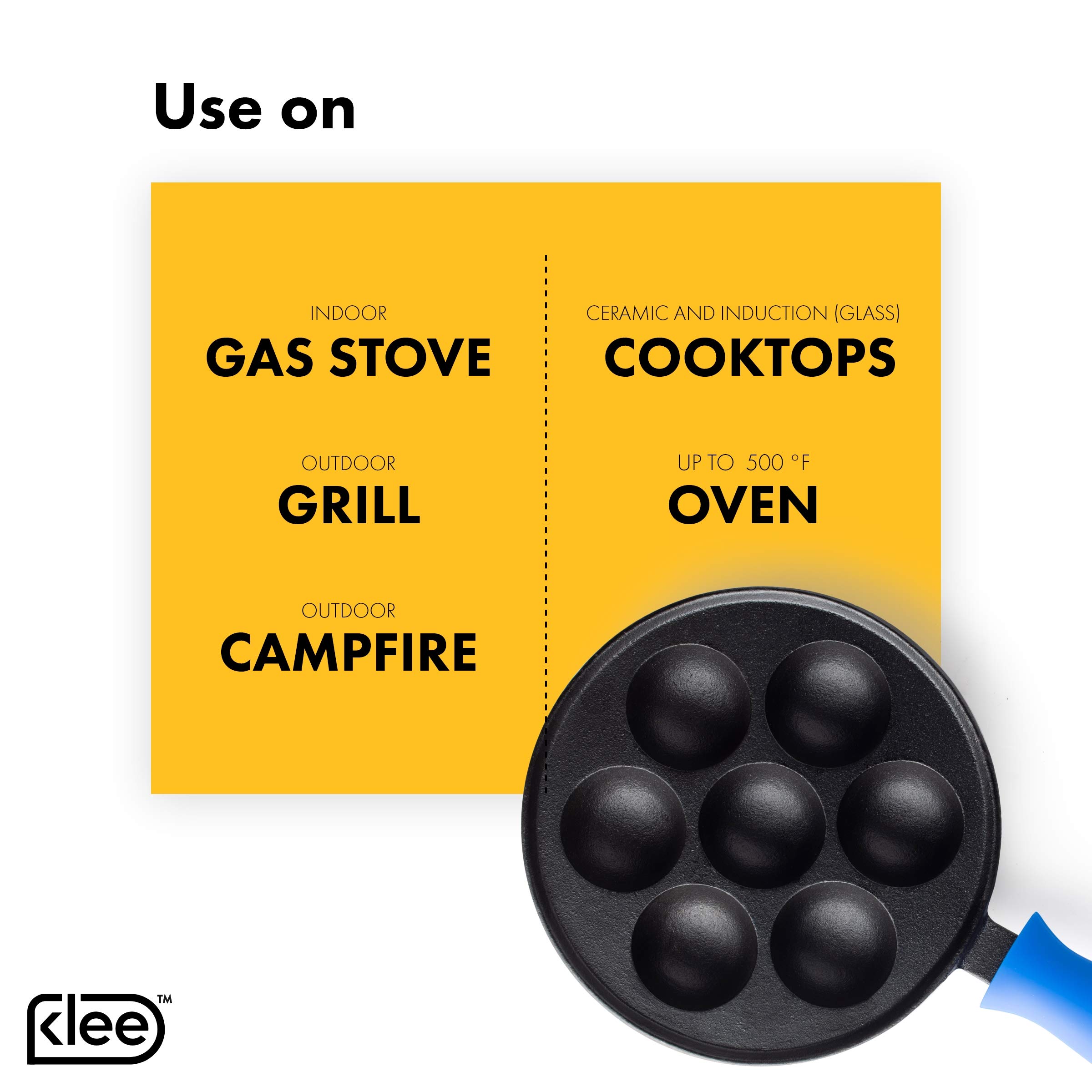 Klee Cast Iron Aebleskiver Pan With Silicone Handle Covers Pre klee-cast-iron-aebleskiver-pan-with-silicone-handle-covers-pre