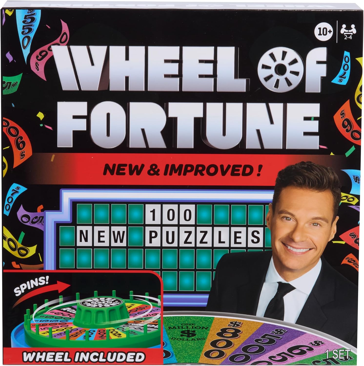 Amazon.com: Wheel of Fortune Deluxe Game, 100 Puzzles Included ...