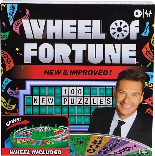 Amazon.com: Wheel of Fortune Deluxe Game, 100 Puzzles Included ...
