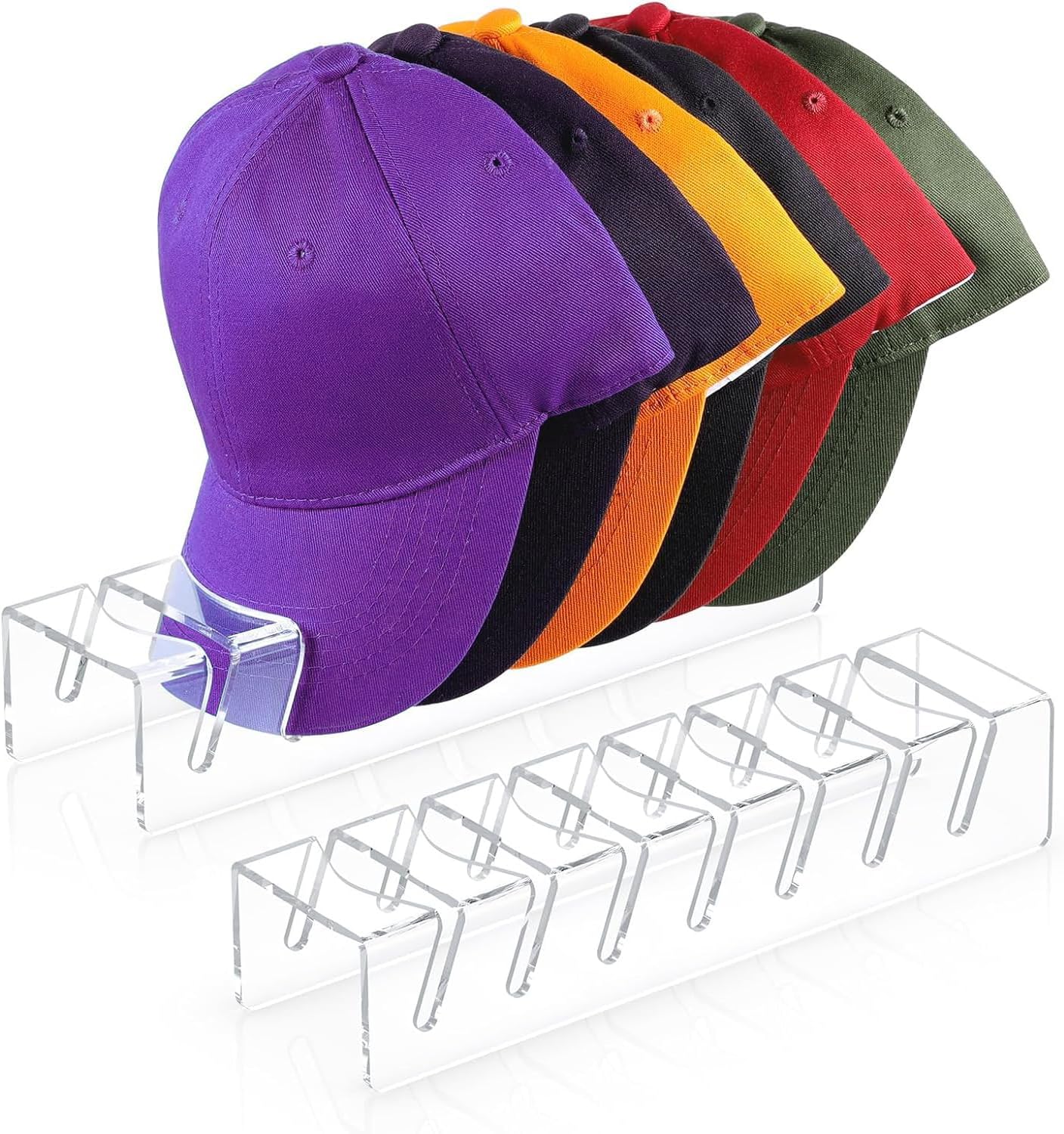 Amazon.com: TRAGHEIR Acrylic Hat Organizer Display Shelf Stand, 2 Pack ...