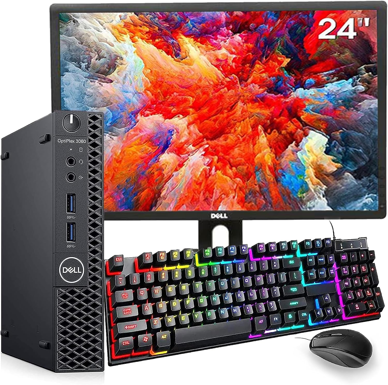 Amazon.com: Dell OptiPlex 3060 Micro Mini PC Desktop Computer w/ 24 ...