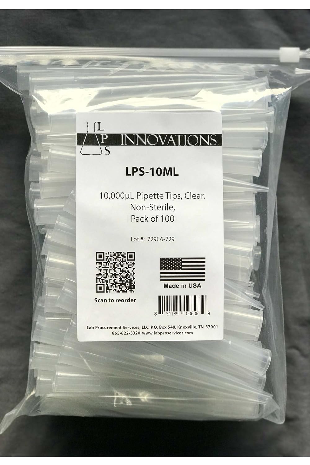 10ML Pipet Tips, Clear, Bulk, PK100: Amazon.com: Industrial & Scientific