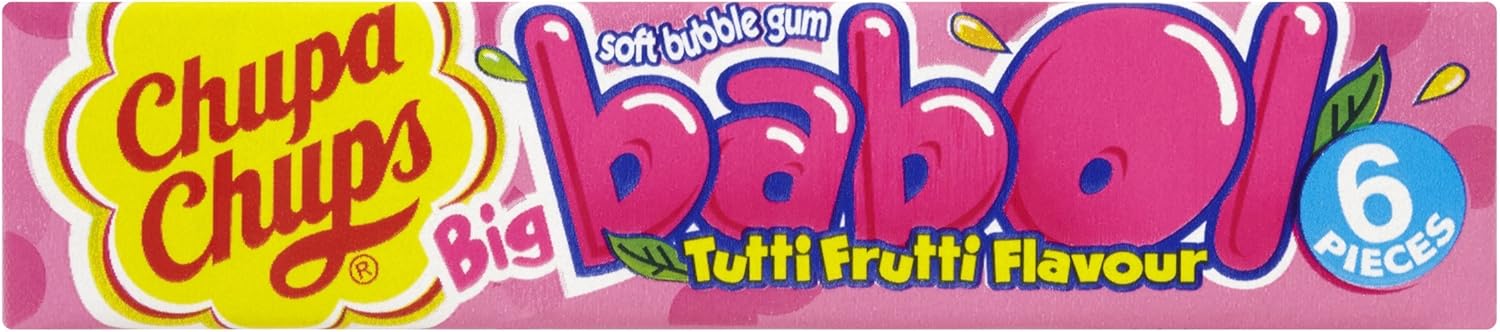 Chupa Chups Big Babol Tutti Frutti Sabor Chicle Suave 6pcs por paquete ...