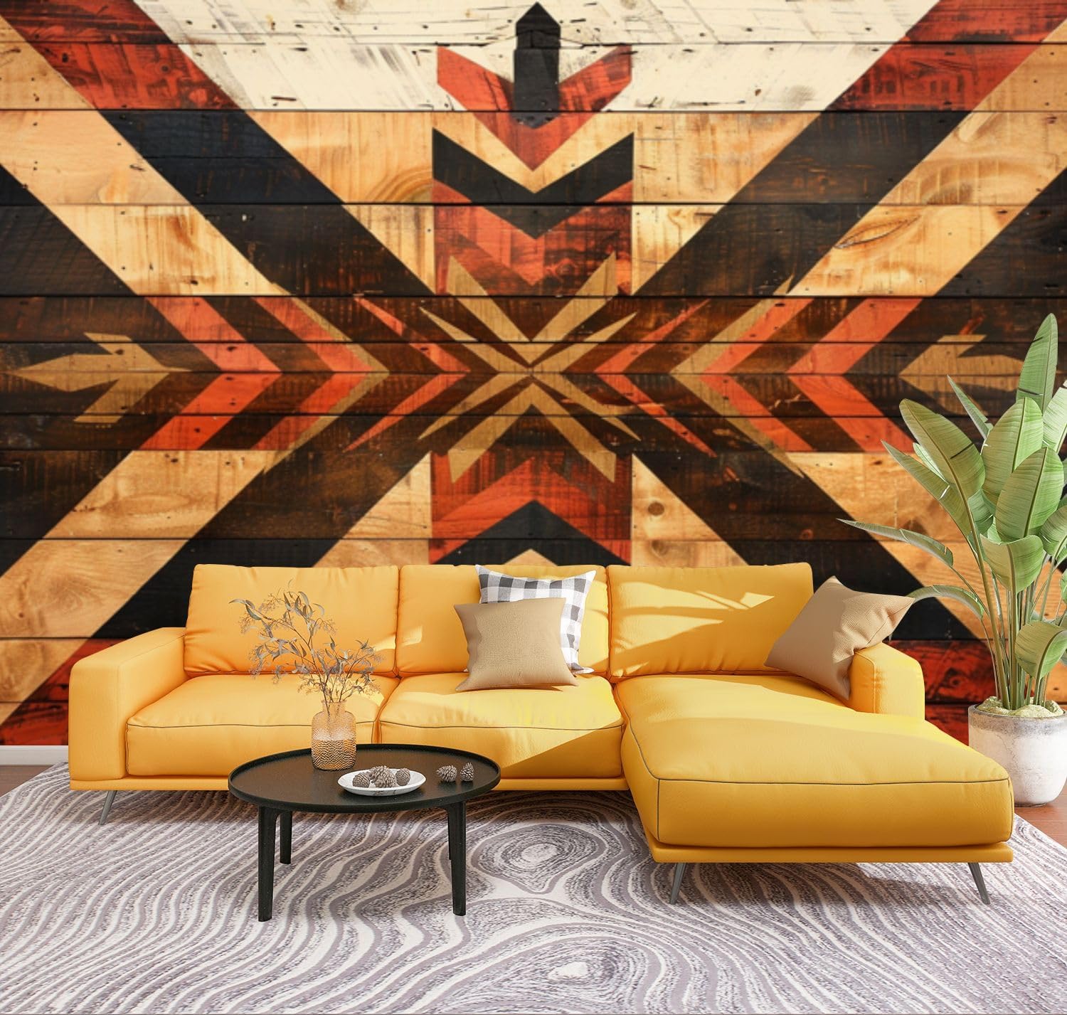 Amazon.com: Peel & Stick Wallpaper Western Aztec Southwestern Native ...