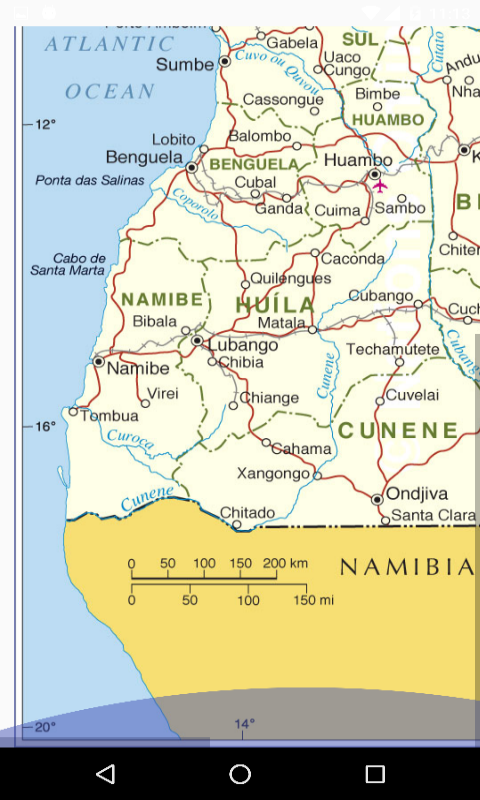 Map of Angola - App on Amazon Appstore