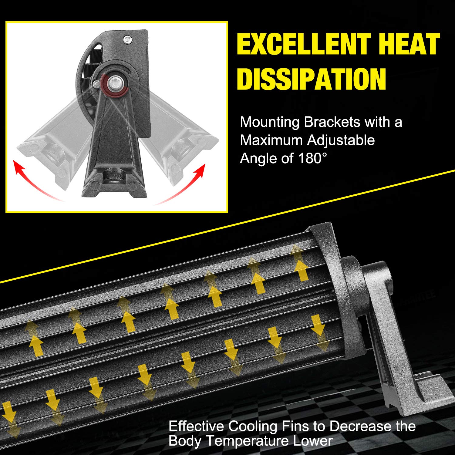 Snapklik.com : 54 Inch Curved LED Light Bar, Quad Row 600W LED Work ...