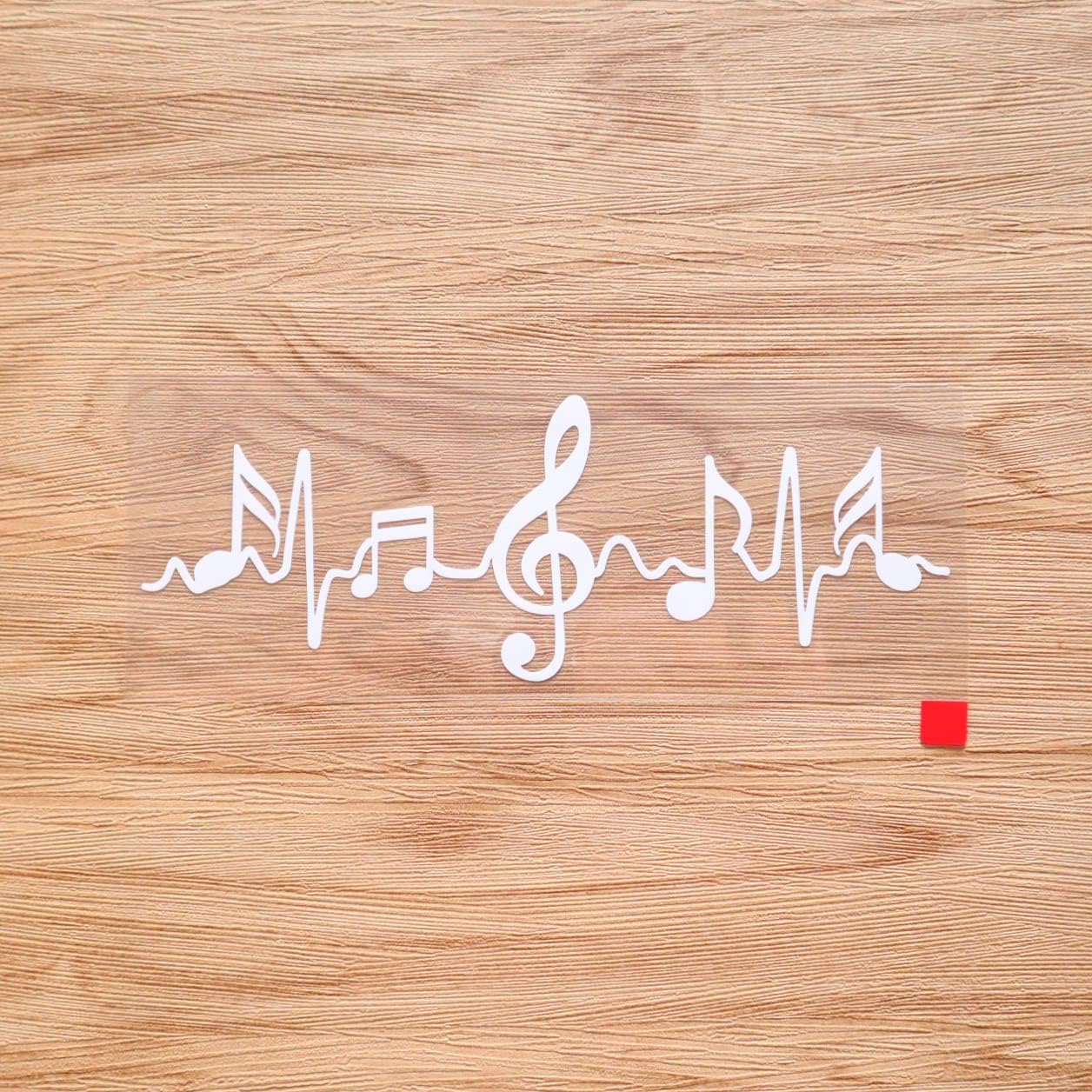 Amazon.com - Music Notes Heartbeat Lifeline Sticker Decal Vinyl 09282d ...