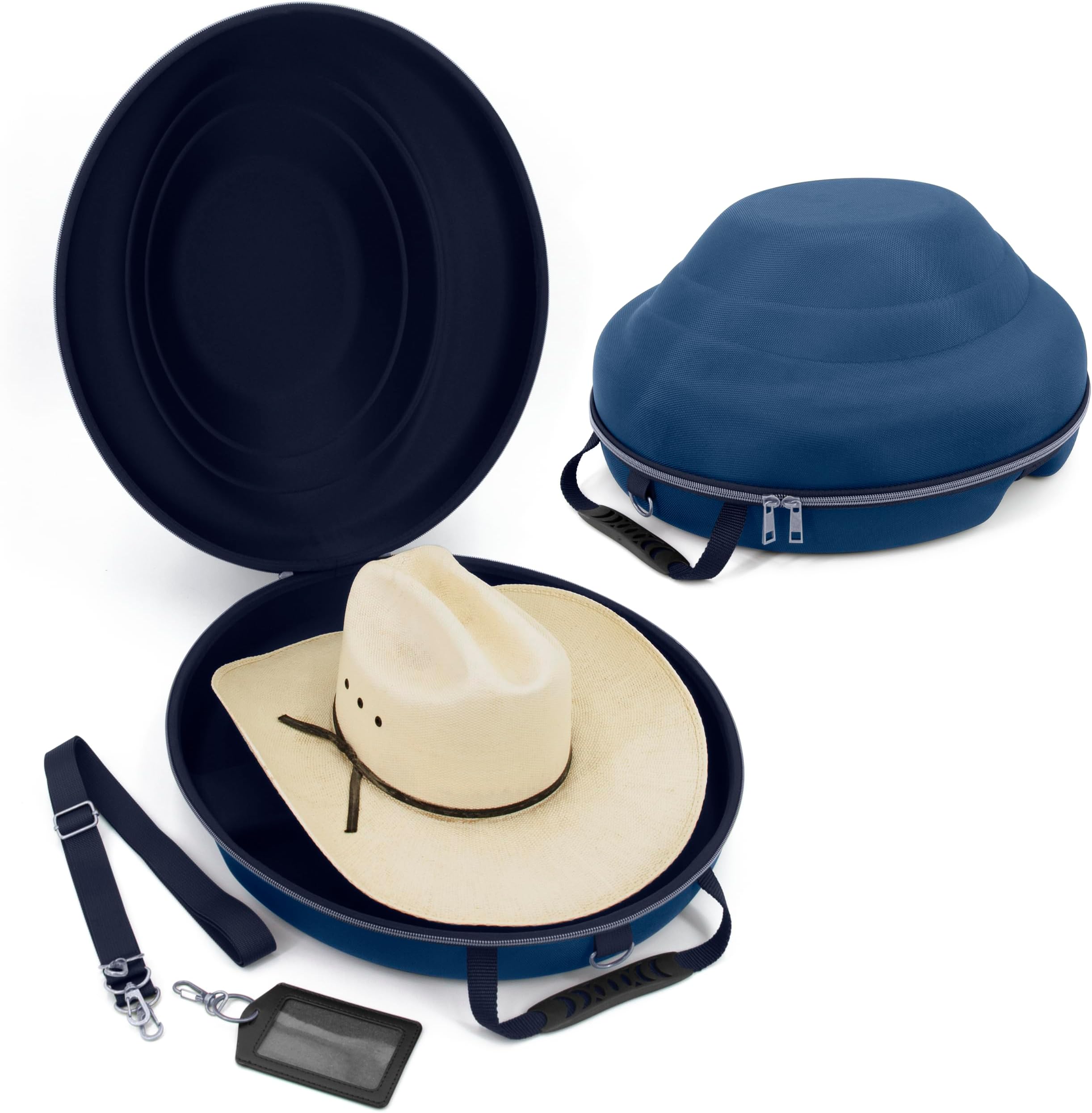Amazon.com: CASEMATIX Cowboy Hat Box and Portable Cowboy Hat Storage ...