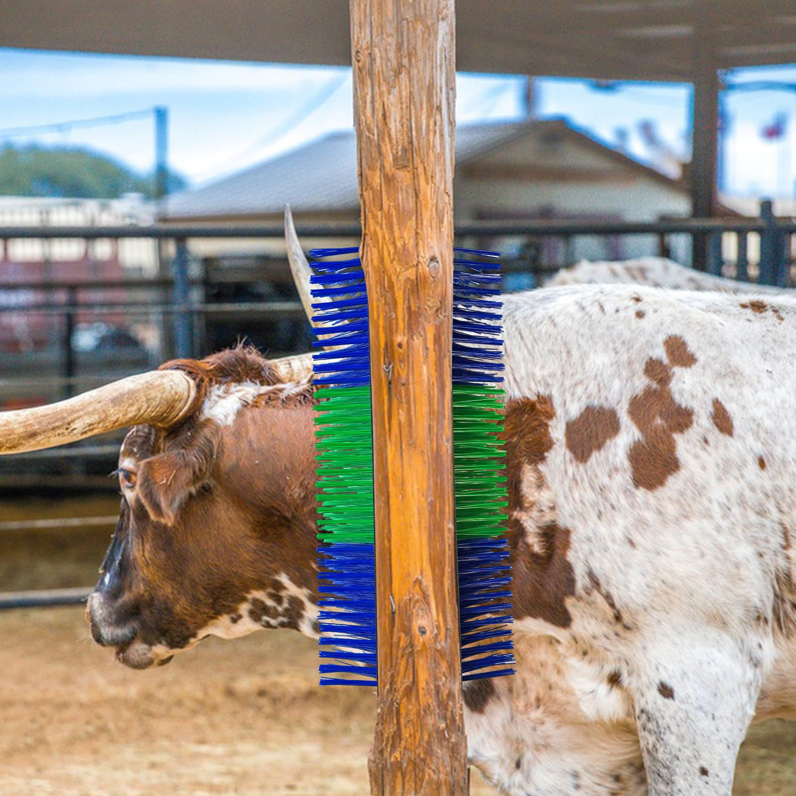 Snapklik.com : LAIAMER 4 Pcs Livestock Scratch Brushes, Horse & Cow ...