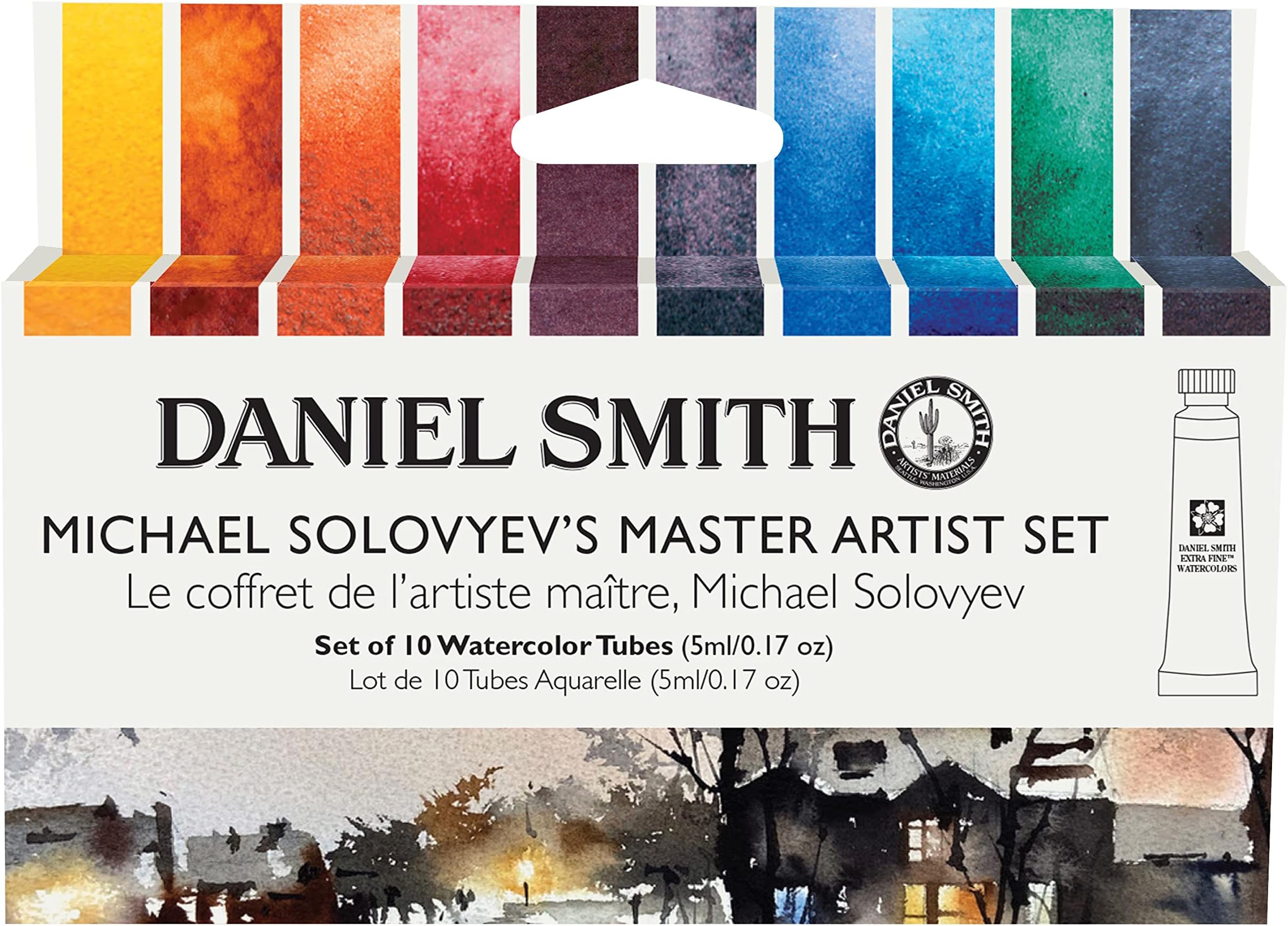 Amazon.com: Daniel Smith Color Hand Poured Pan Set with BONUS Metal Box ...