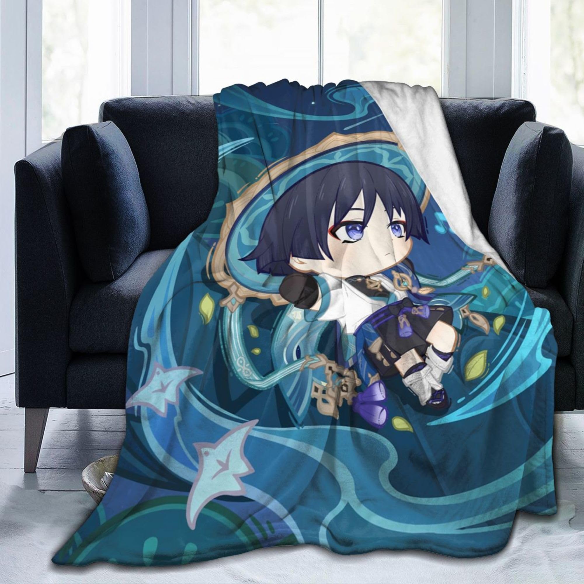 Amazon.com: PGTTWOOD Cute Chibi Plush Blanket Ultra Soft Game Flannel ...