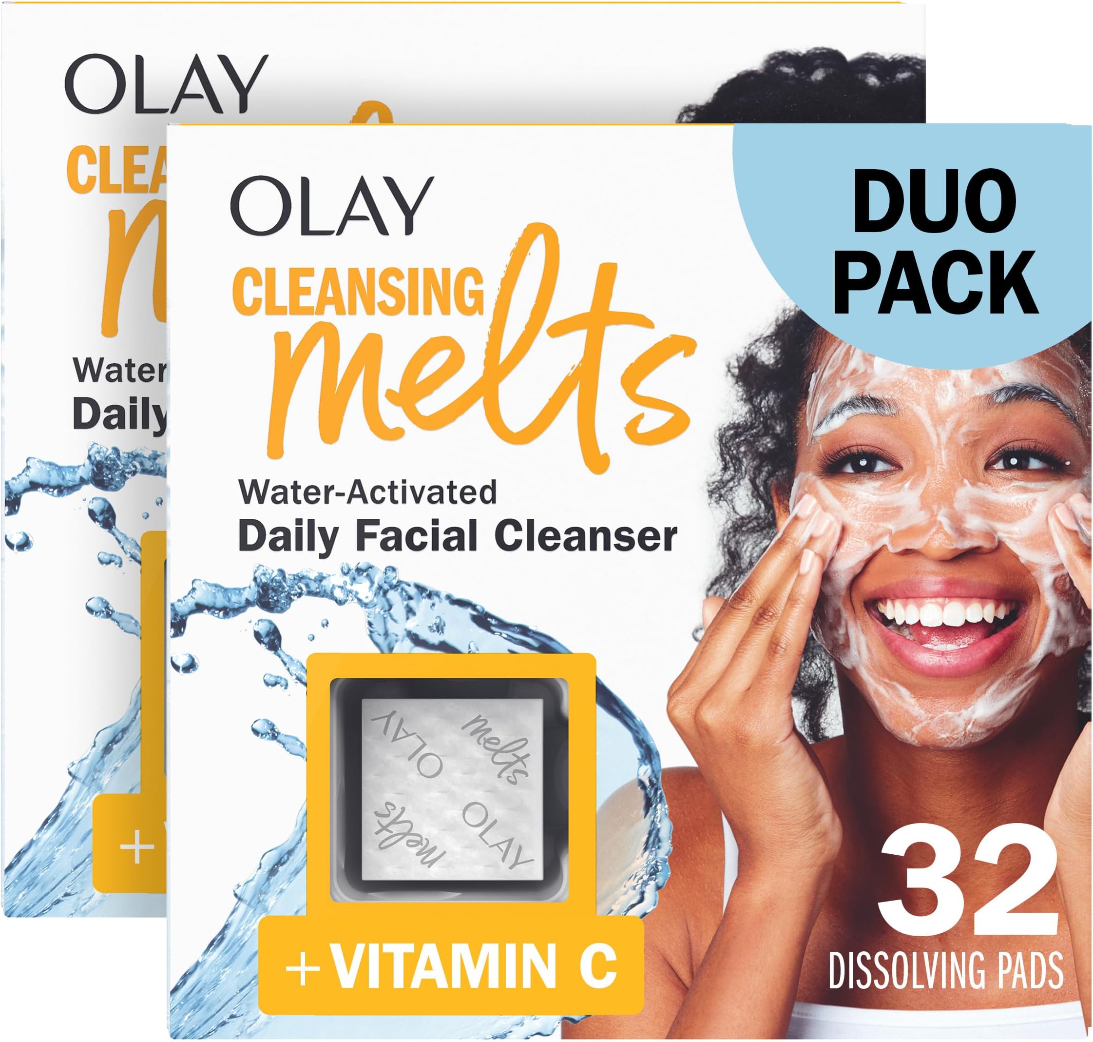 Amazon.com: Olay Face Wash, Vitamin C Cleansing Melts, Daily Use Gentle ...