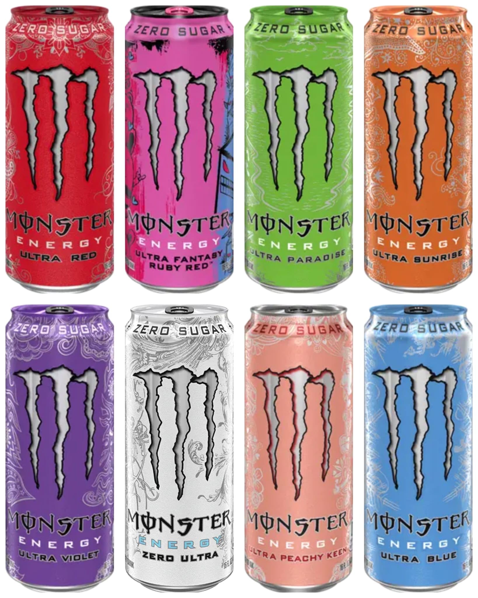 Energy Sampler Pack Super Energy Drink 8 Flavor Variety Pack ...