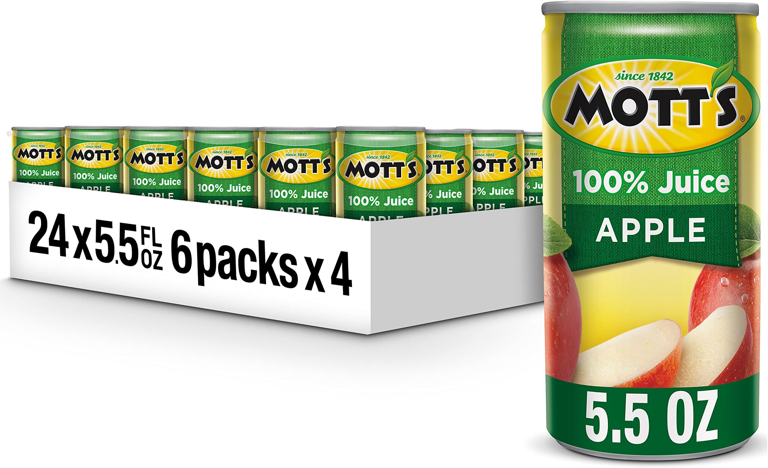 Amazon.com : Mott's Apple Juice Single Serve, 24-Ounce Glass Bottles ...