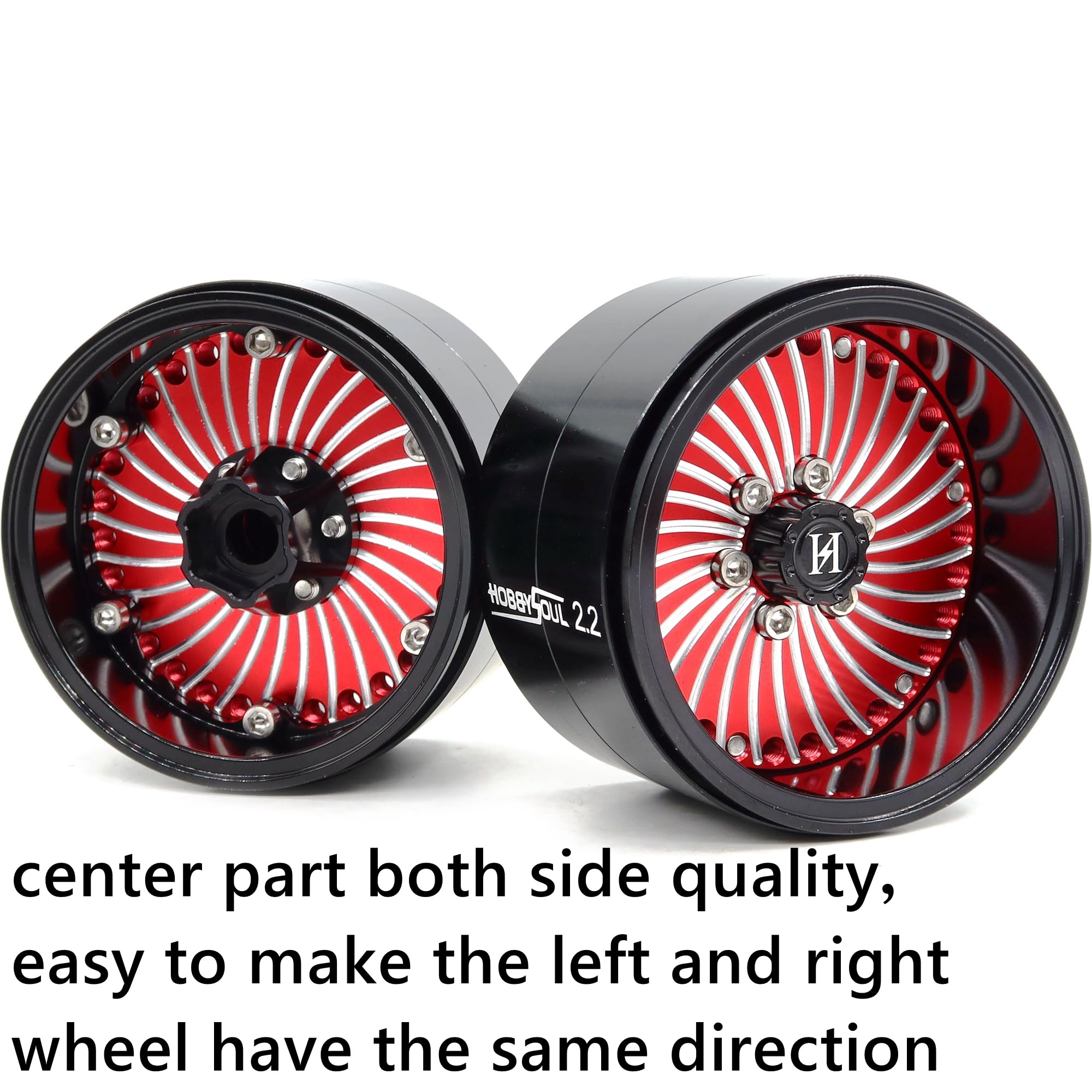 Snapklik.com : HOBBYSOUL 2.2 Beadlock Wheels Adjustable Offset Rims ...