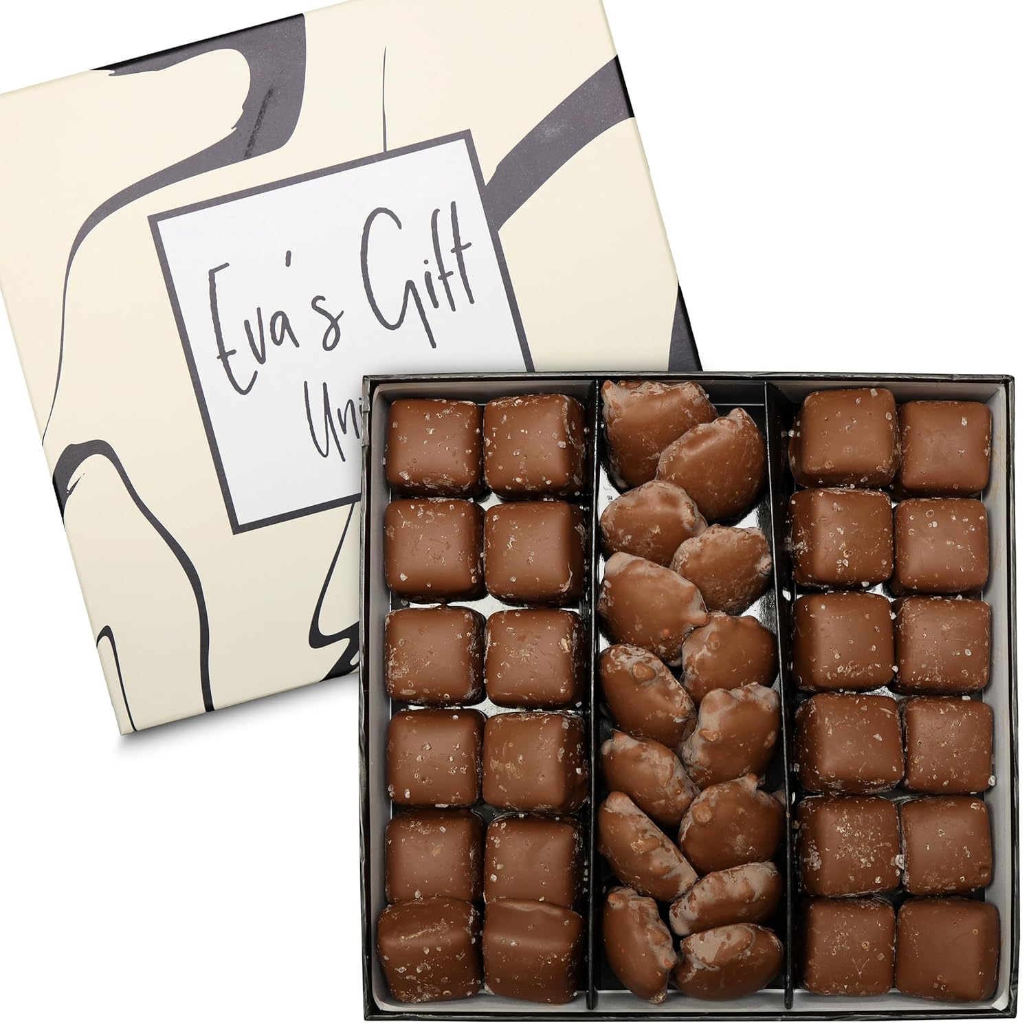 Amazon.com : Sarahs Candy Factory Milk Chocolate Pecan Caramel Clusters ...