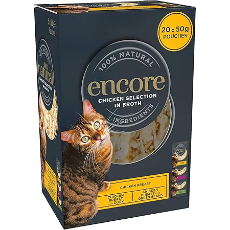 Encore 100% Natural Wet Cat Food, Multipack Chicken Selection in Broth ...