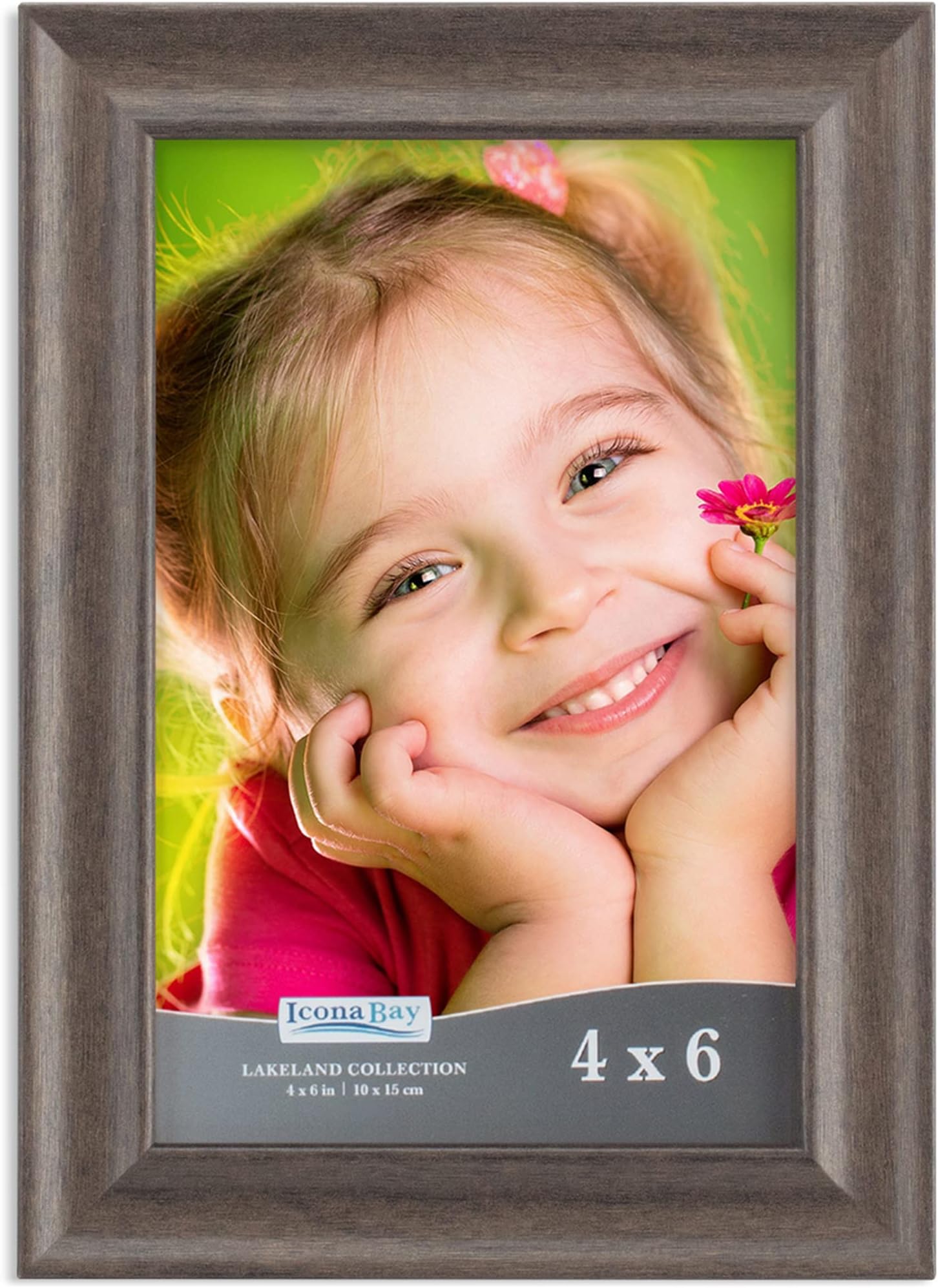Amazon.com - Renditions Gallery 4x6 inch Picture Frame Walnut Wood ...