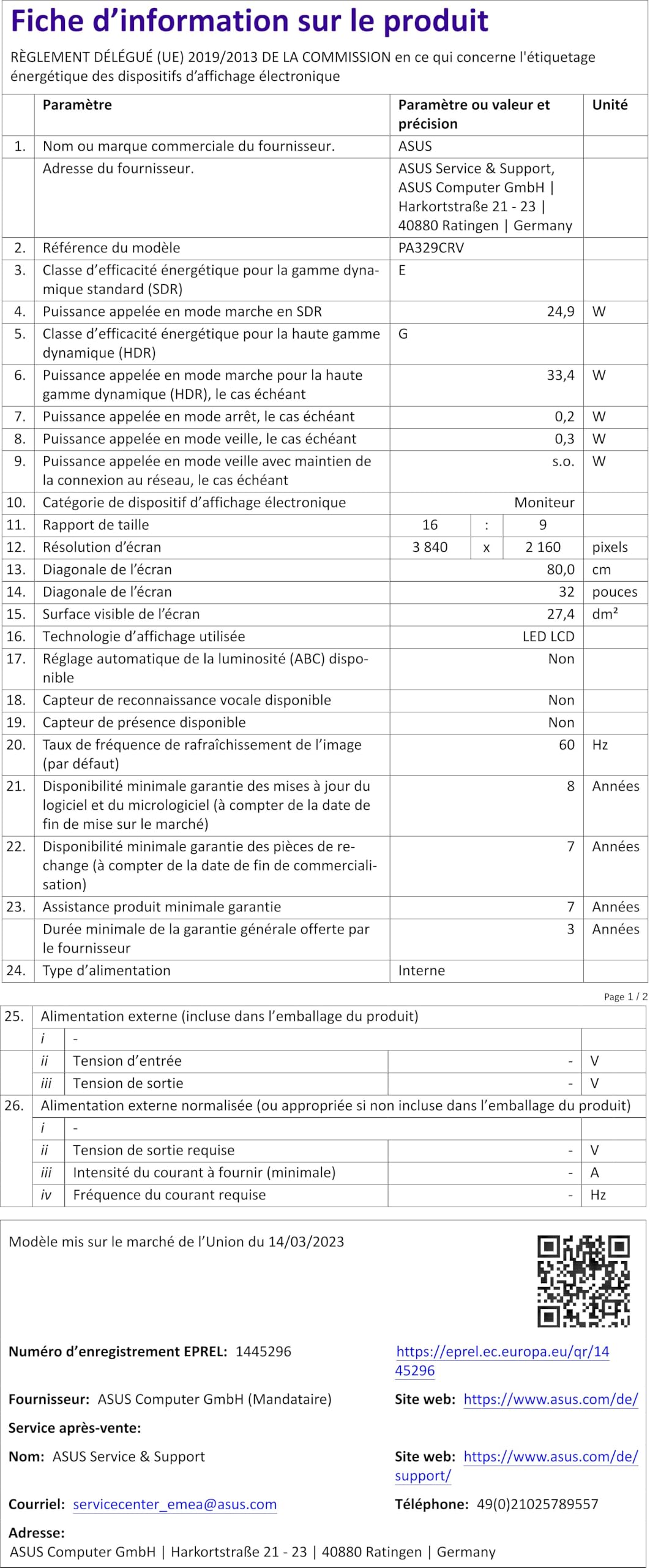 BenQ PD3226G, 32p 4K UHD at 144Hz Graphic Designer Screen, IPS, 95% P3, 100% sRGB, Thunderbolt 4 ...
