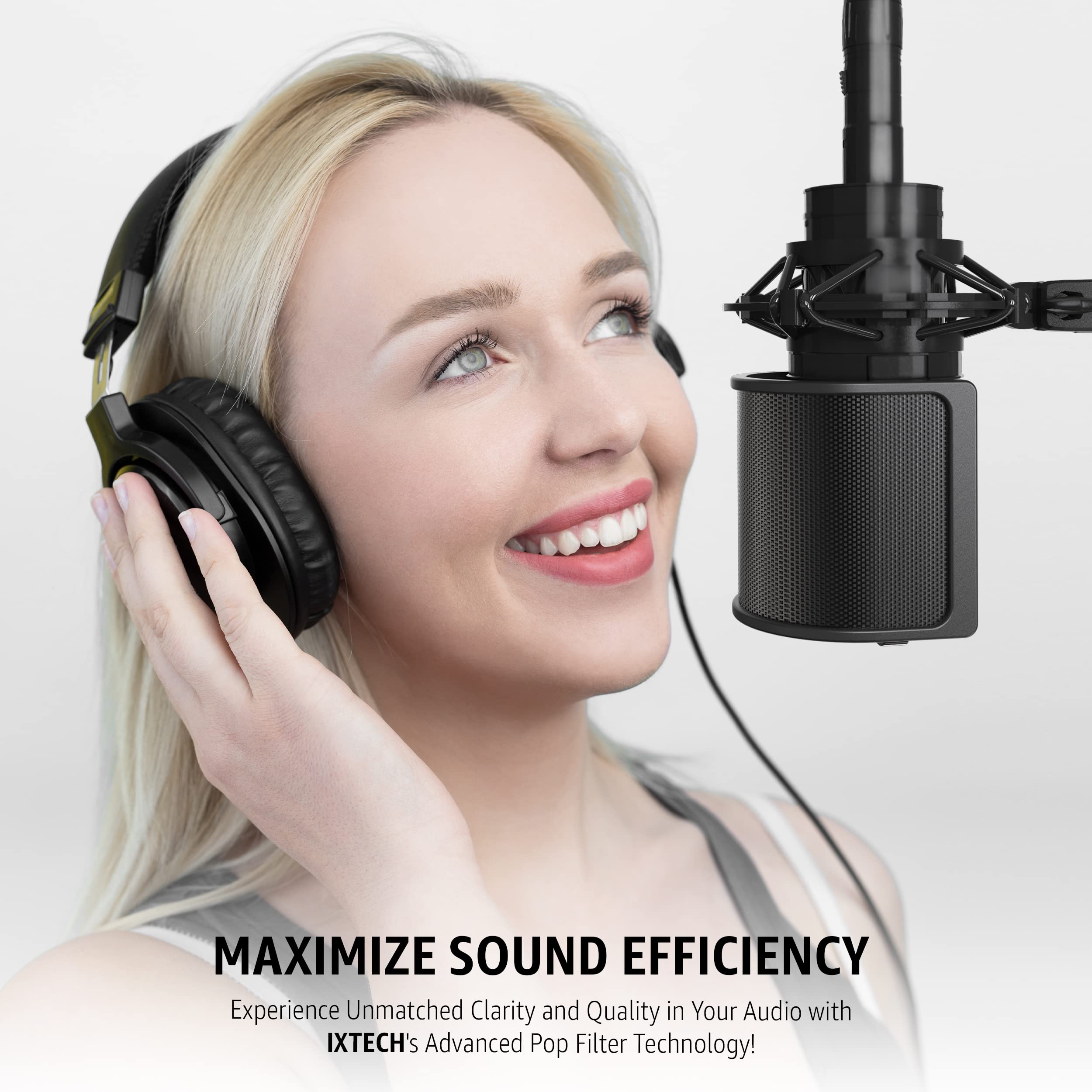 Snapklik.com : IXTECH Microphone Pop Filter, Mic Pop Screen