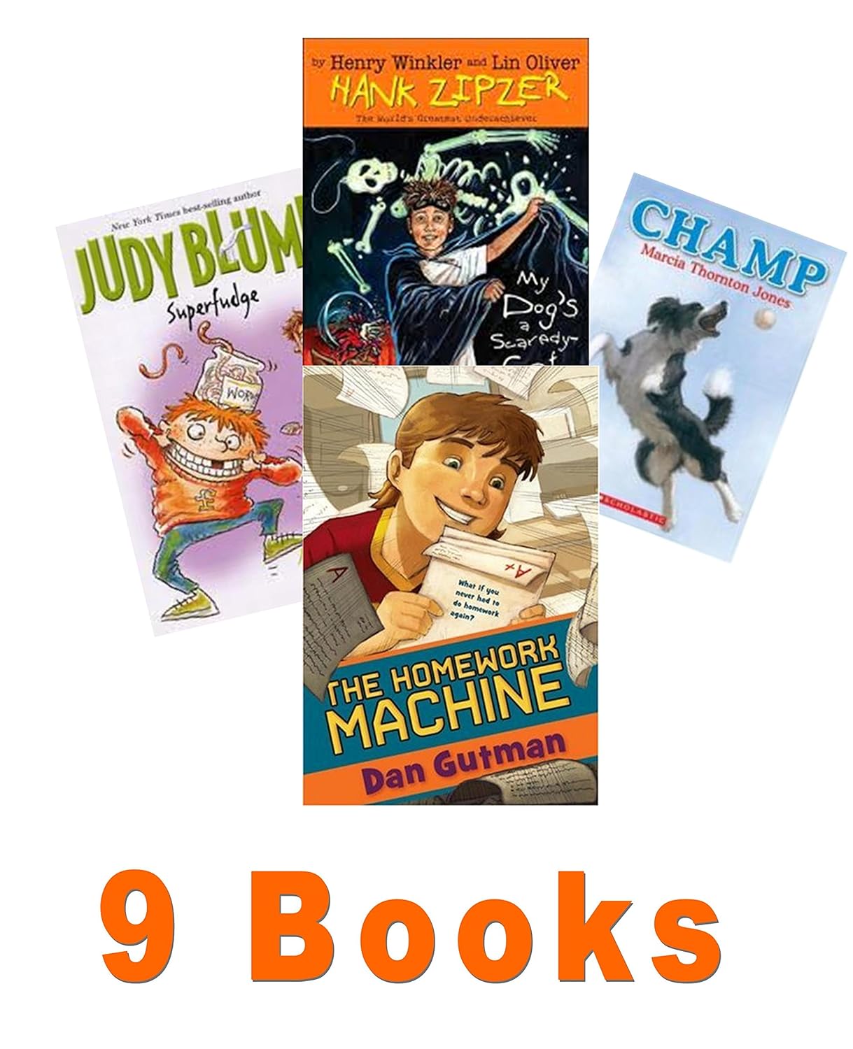 Book Sets for Kids: The Homework Machine; Hank Zipper #10; Joey Pigza ...