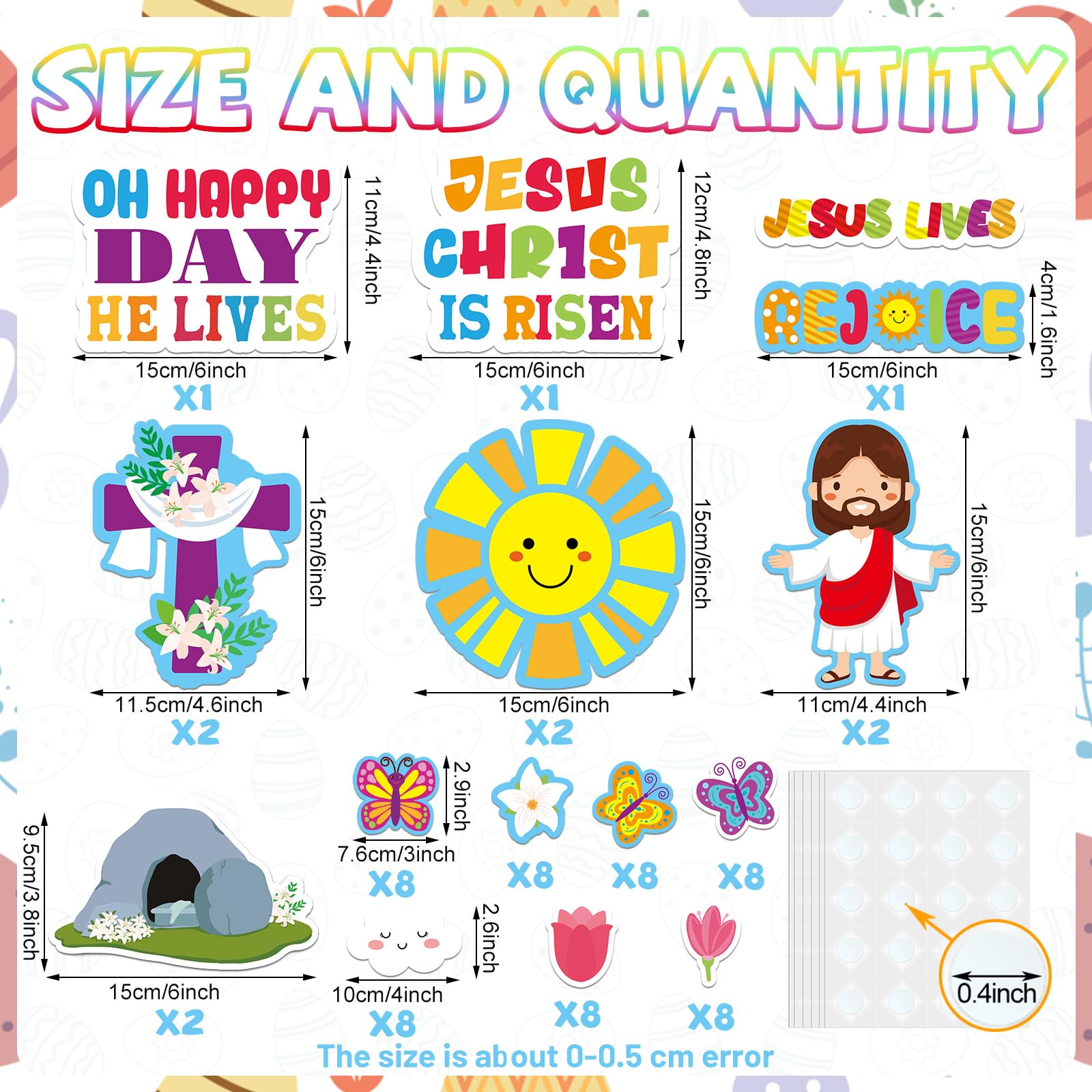 Snapklik.com : 68 Pcs Christian Bulletin Board Set Religious Bulletin ...