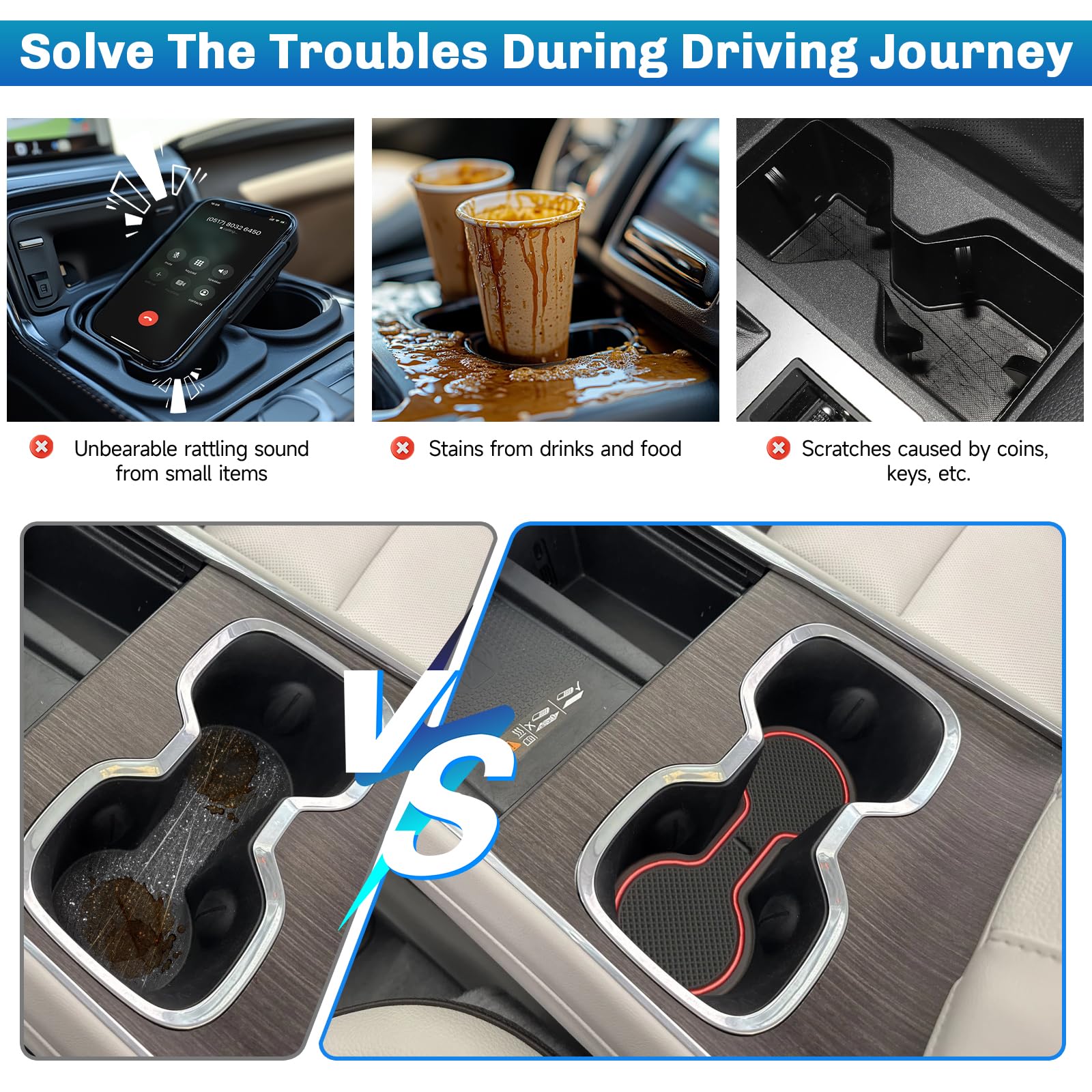 Snapklik.com : SXCY For 2025 2026 GMC Acadia Accessories Cup Holder ...