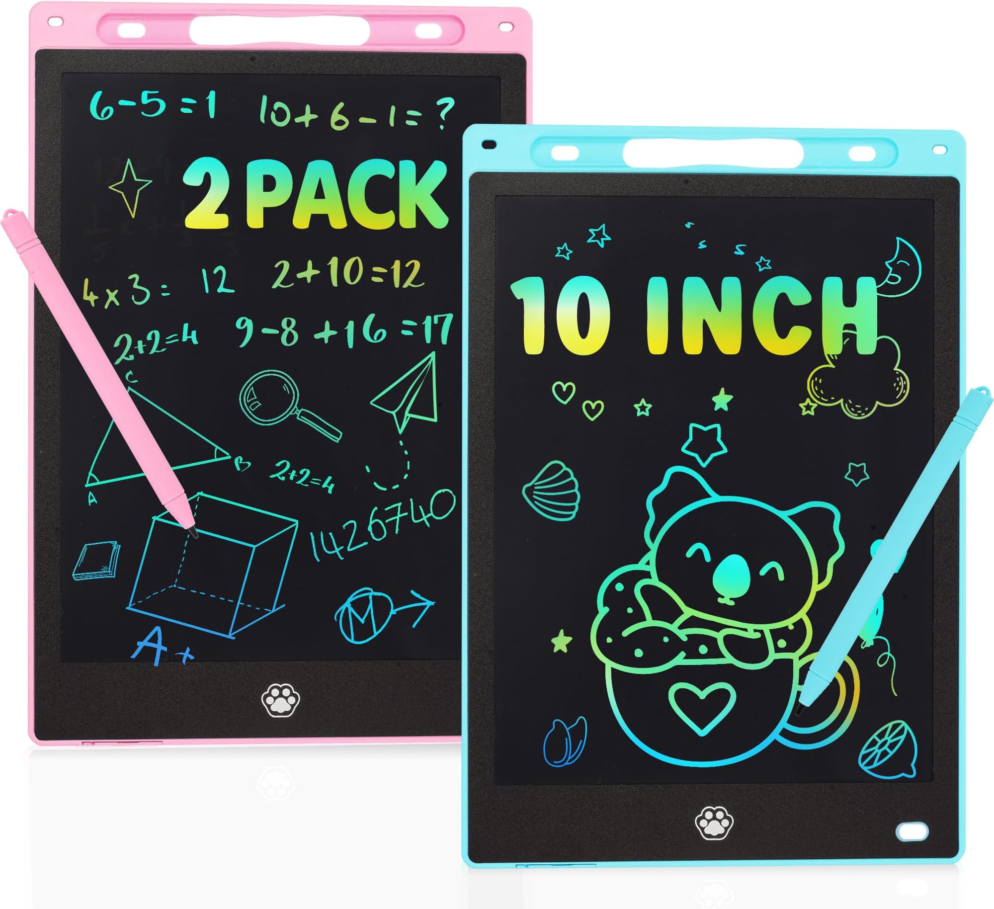 Amazon.com: 2 Pack LCD Writing Tablet, 10 Inch Educational Drawing Pad ...