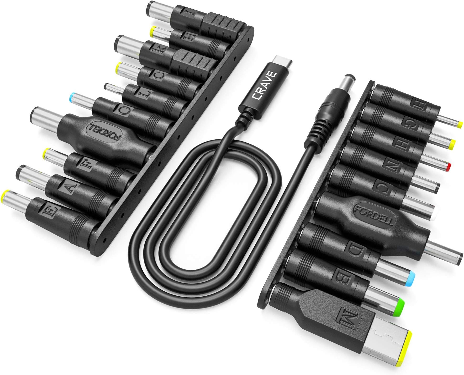 Amazon.com: 19pcs Laptop Adapter Kit for Crave PowerPack [USB-C to DC ...